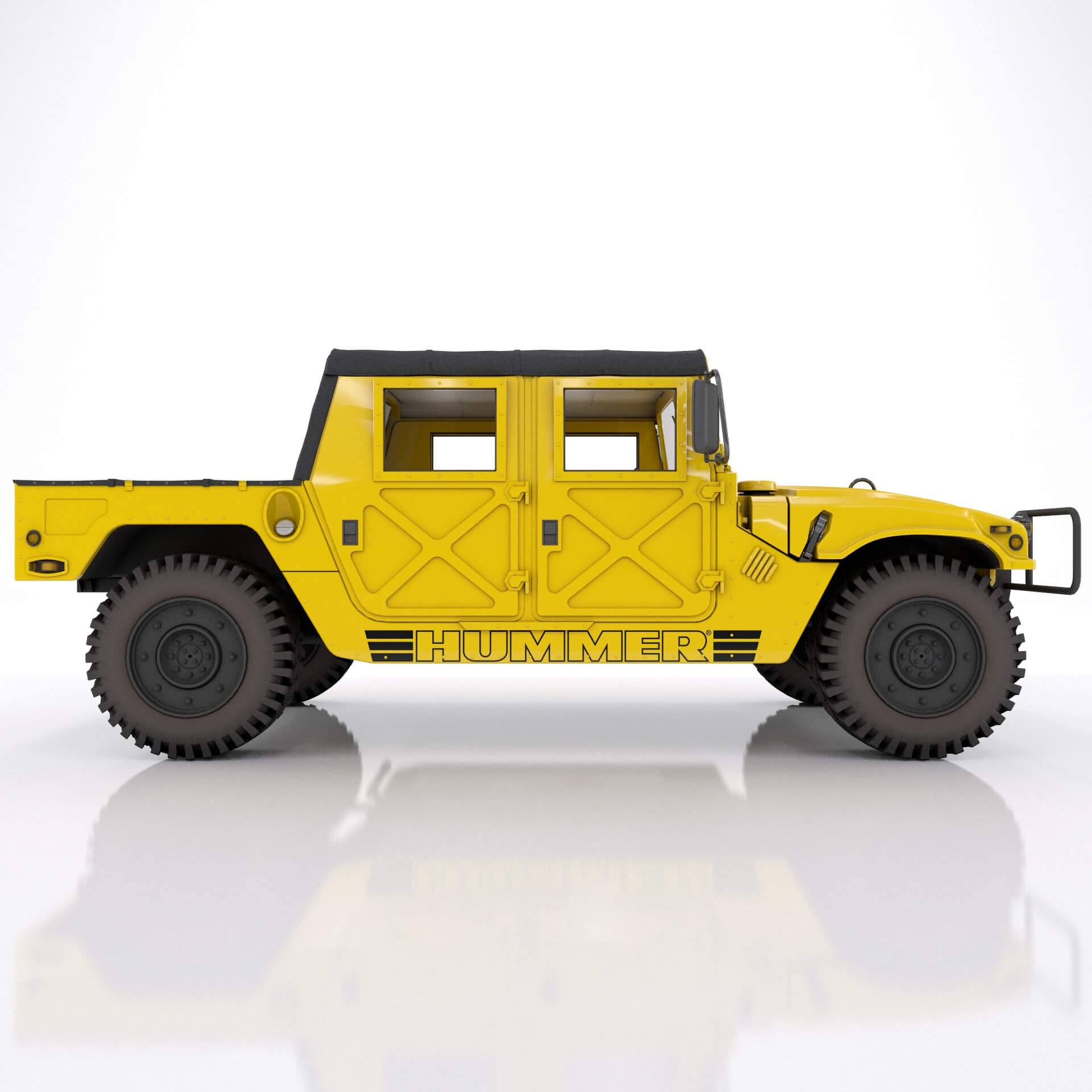 Hummer H1 Humvee - 3D Model by RenderBlade