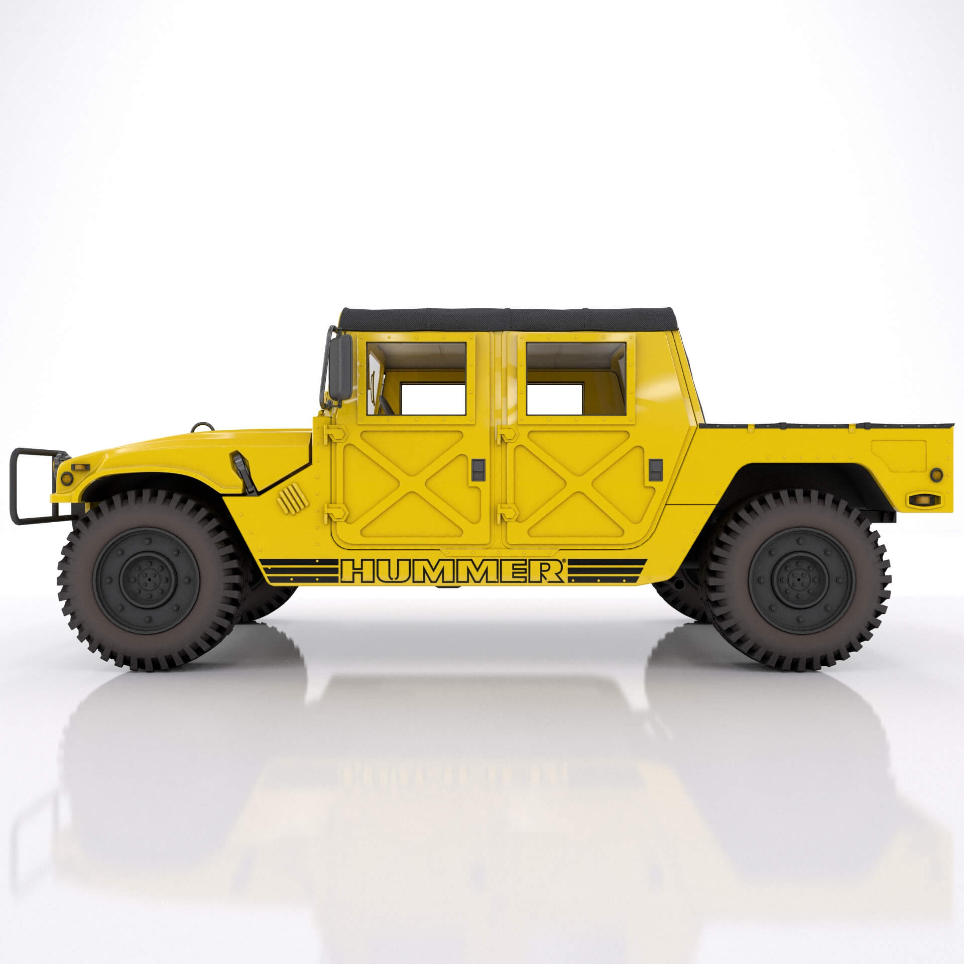 Hummer H1 Humvee - 3D Model by RenderBlade