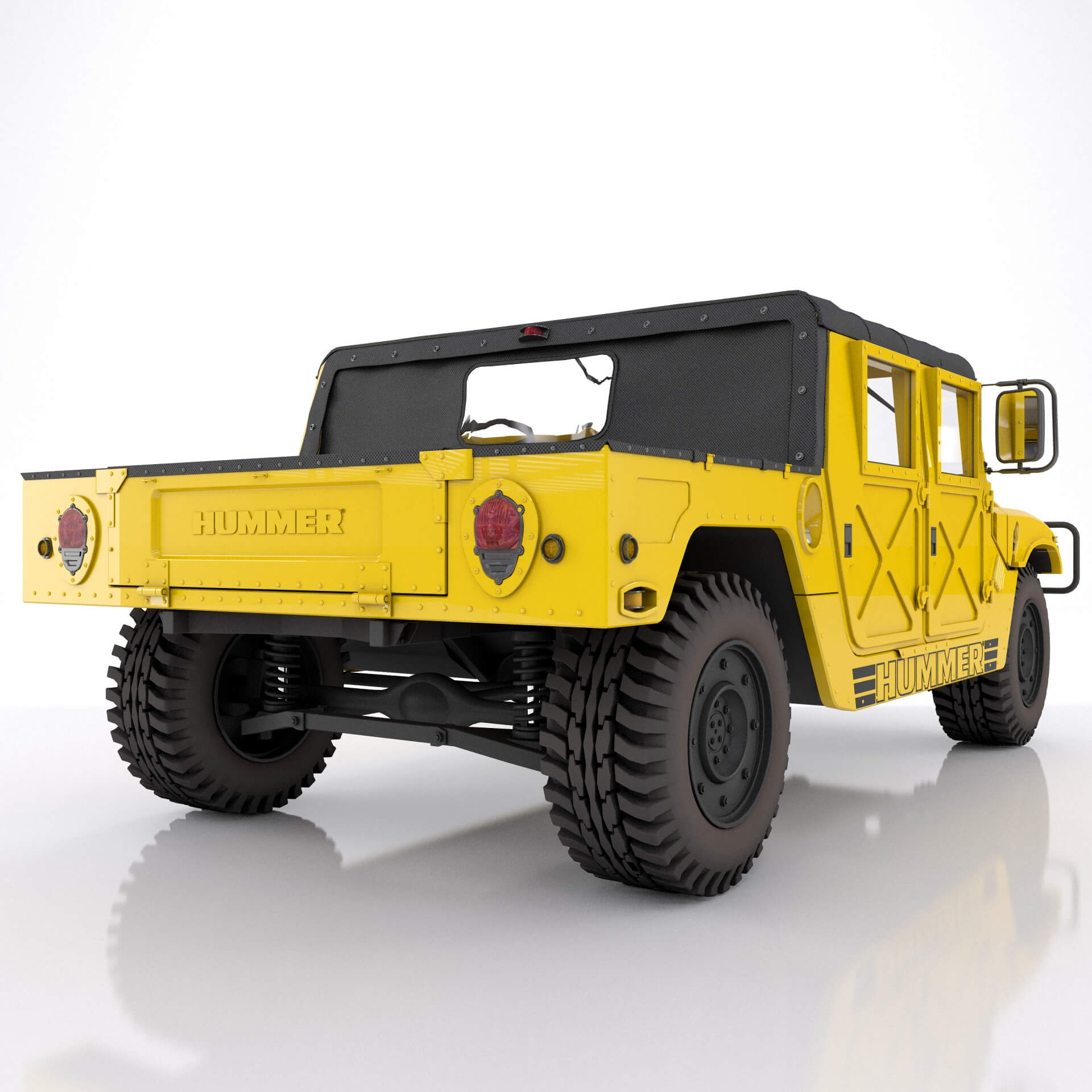 Hummer H1 Humvee - 3D Model by RenderBlade