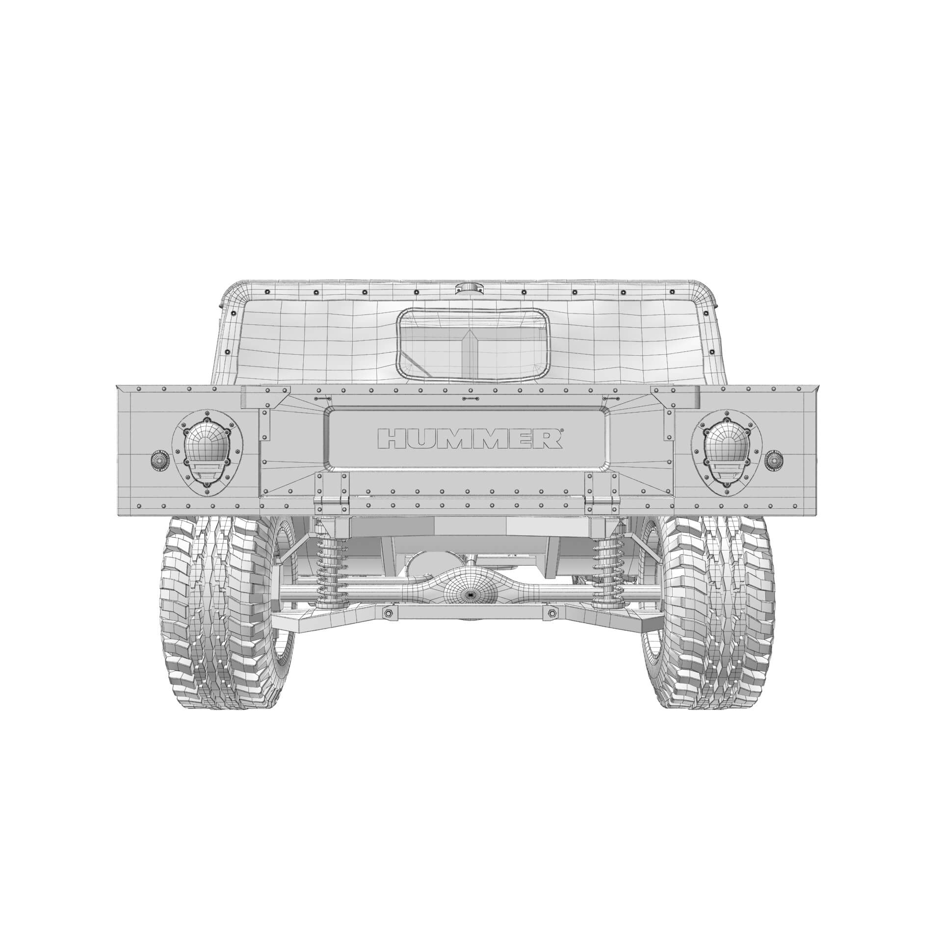 Hummer H1 Humvee - 3D Model by RenderBlade