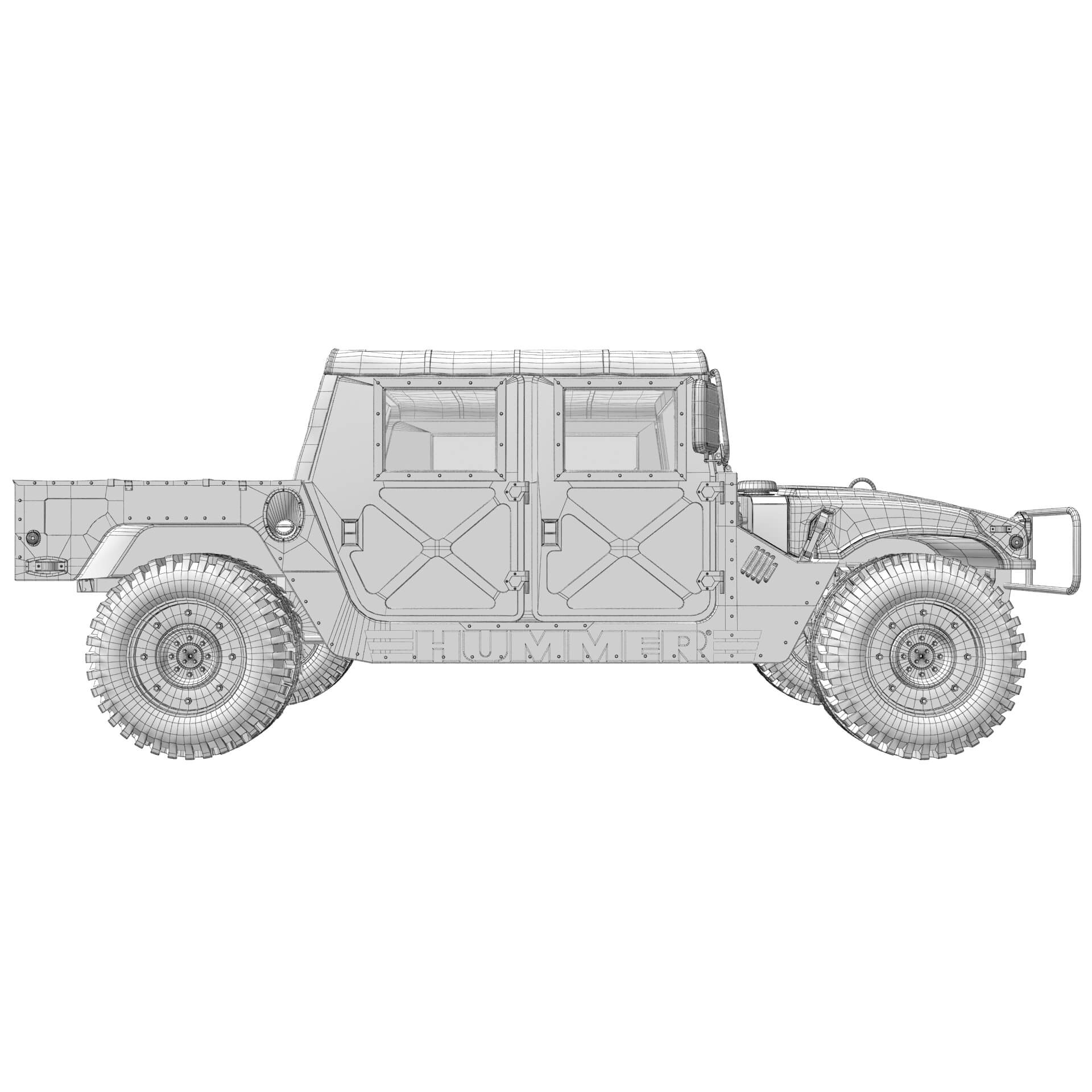 Hummer H1 Humvee - 3D Model by RenderBlade