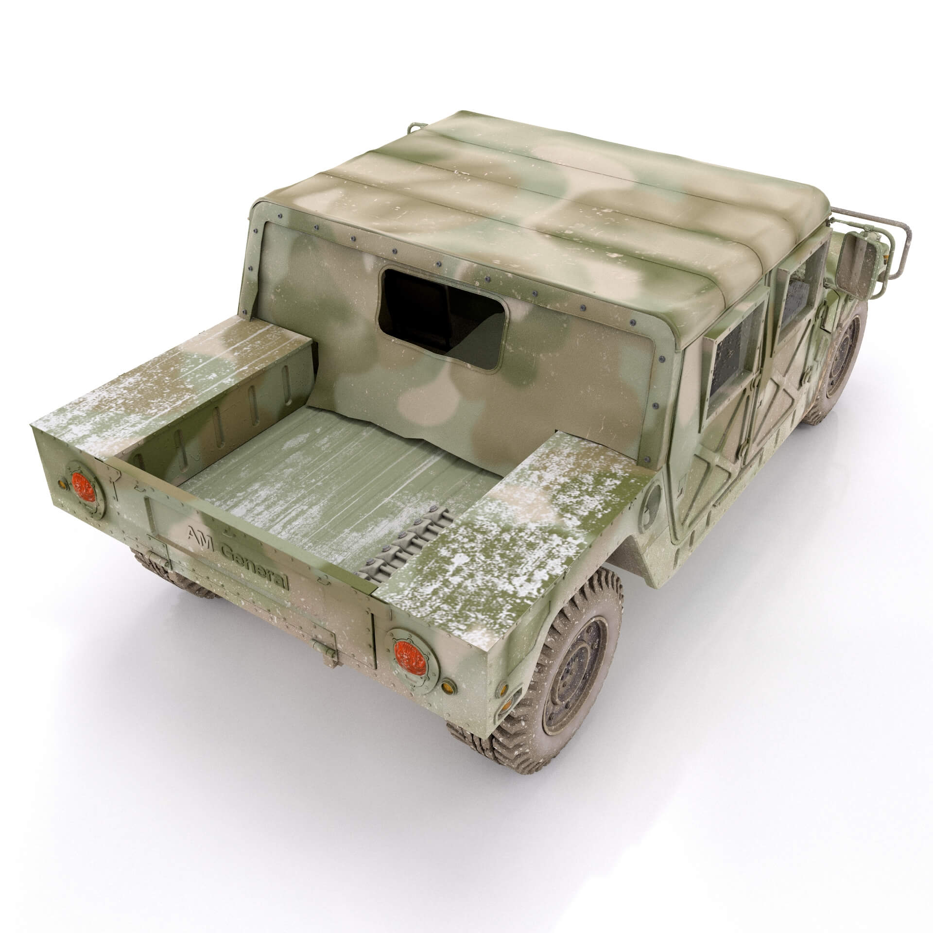 Hummer H1 Military Camouflage - 3D Model by RenderBlade