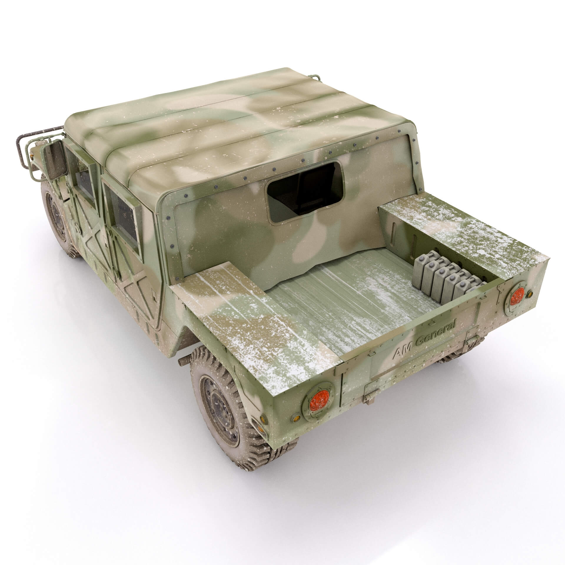 Hummer H1 Military Camouflage - 3D Model by RenderBlade