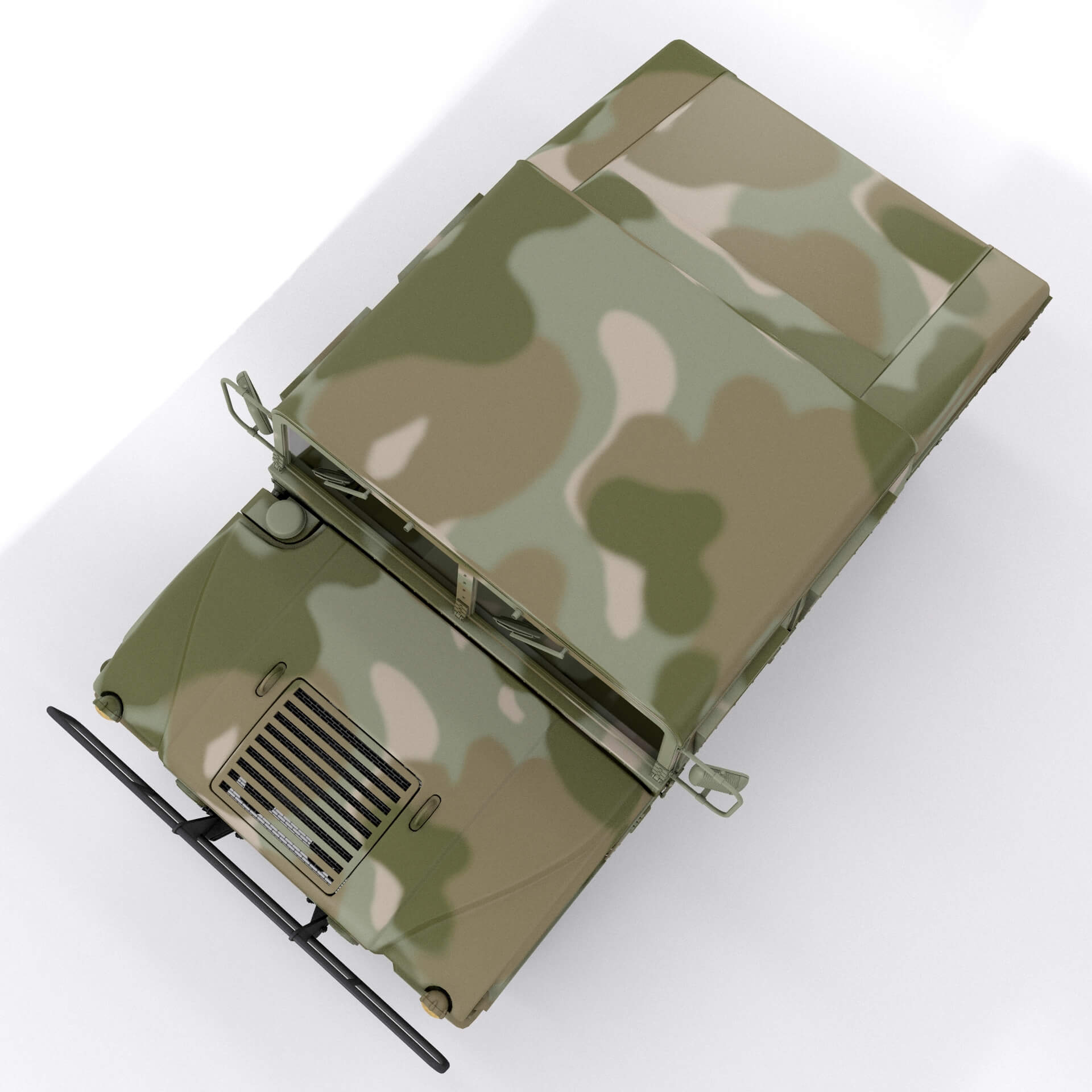 Hummer H1 Military Camouflage - 3D Model by RenderBlade