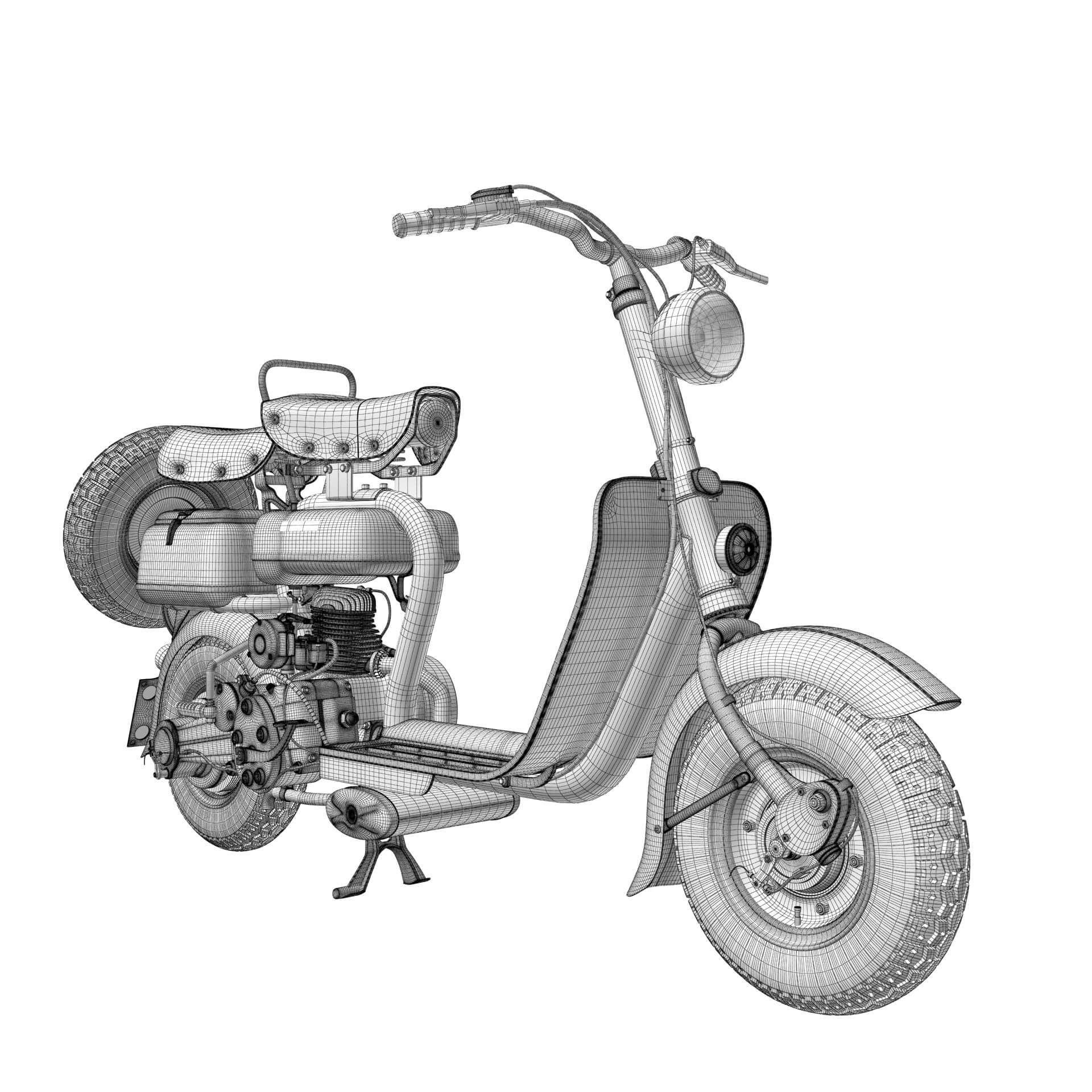 Lambretta Innocenti 125 1952 - 3D Model by RenderBlade