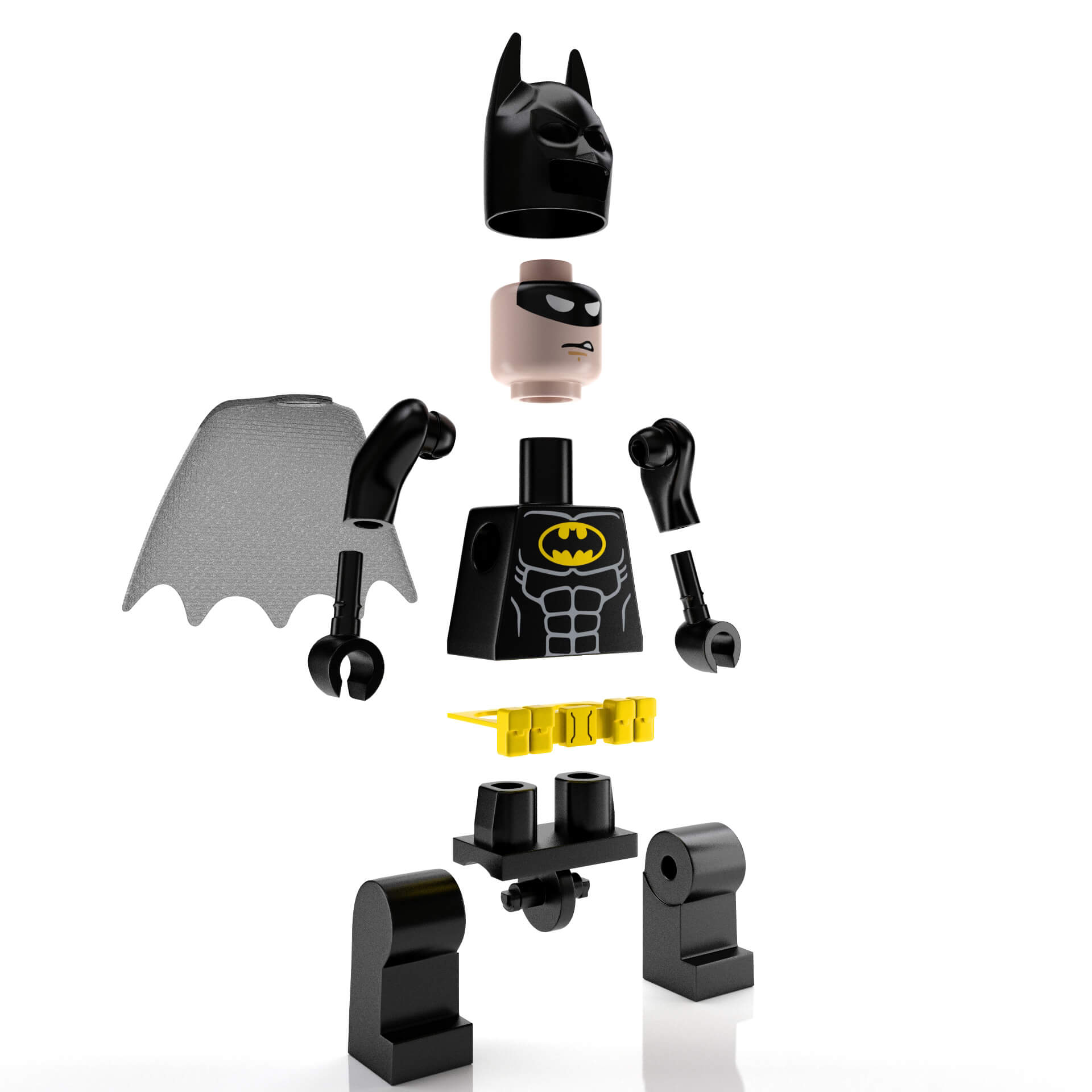 Batman Lego Figure - 3D Model by RenderBlade