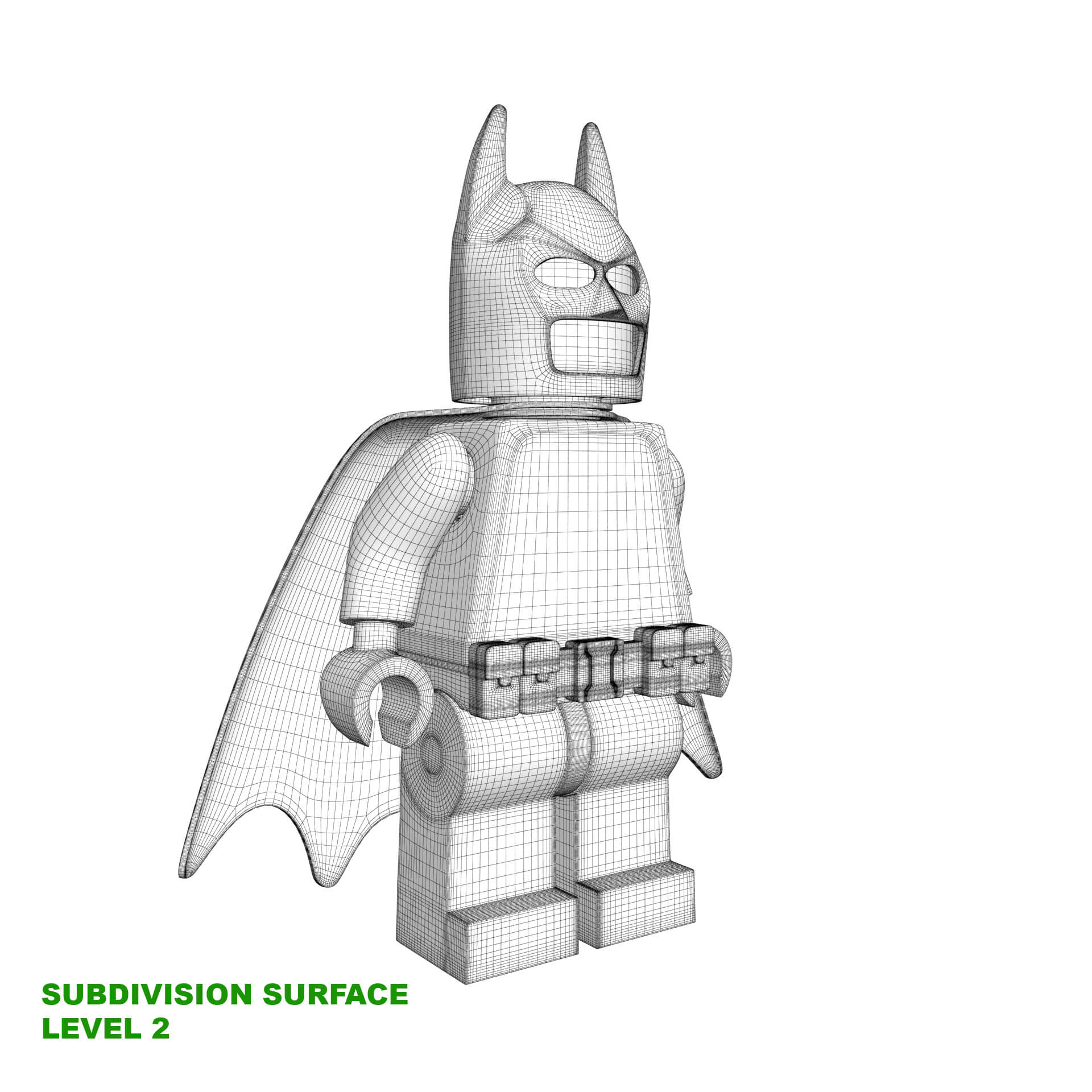 Batman Lego Figure - 3D Model by RenderBlade