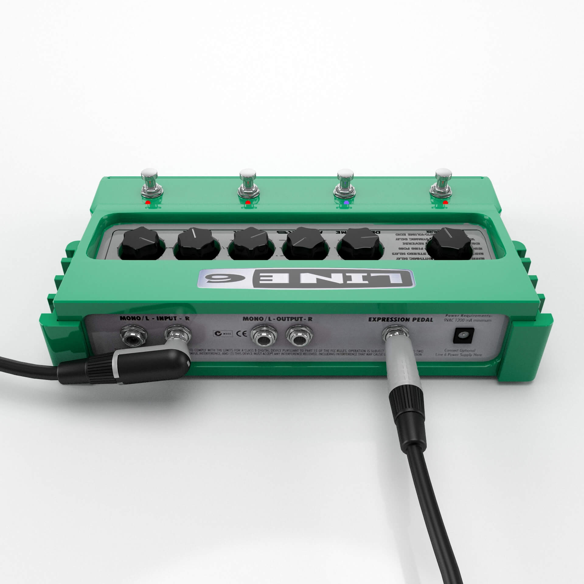 Line 6 Delay Guitar Pedal - 3D Model by RenderBlade