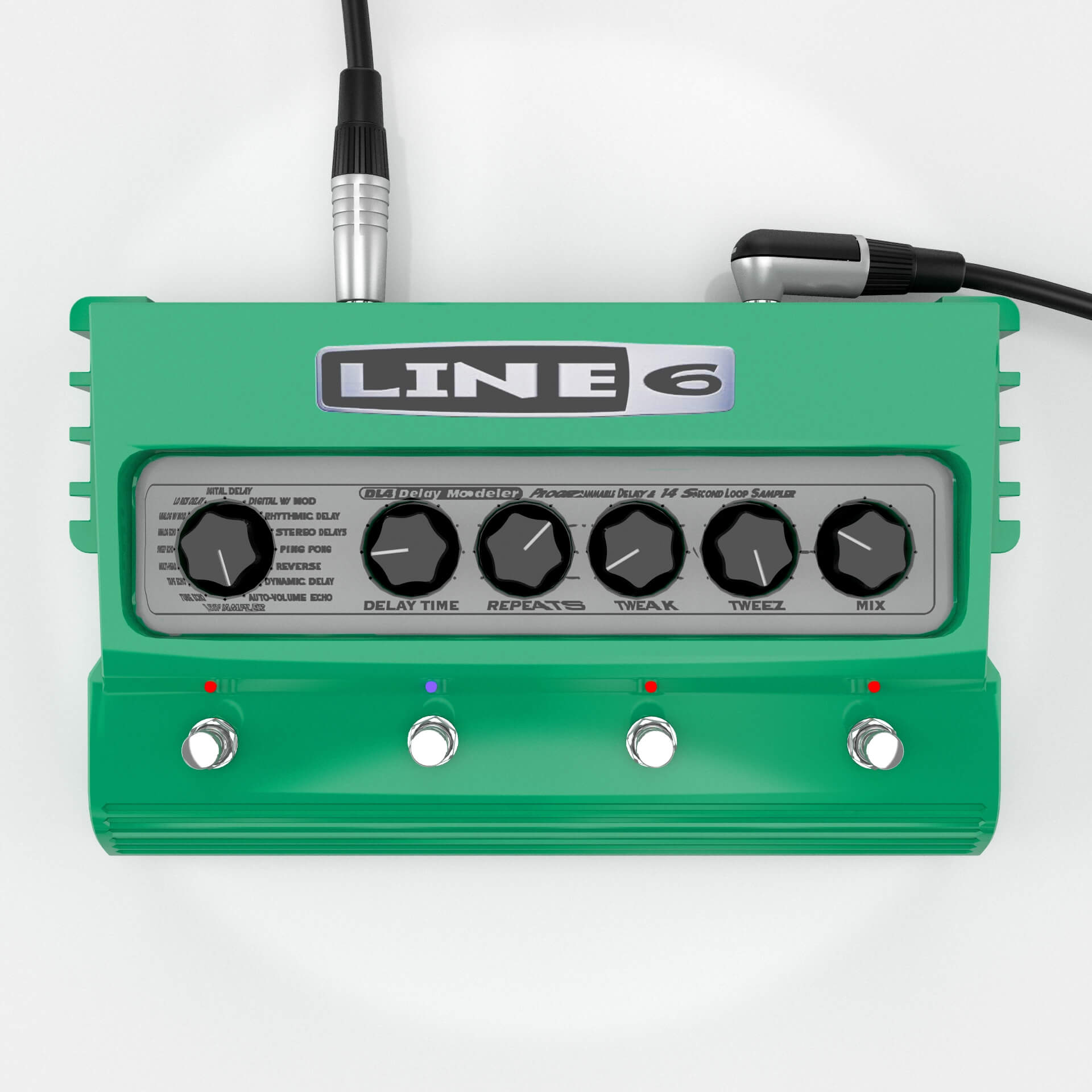 Line 6 Delay Guitar Pedal - 3D Model by RenderBlade