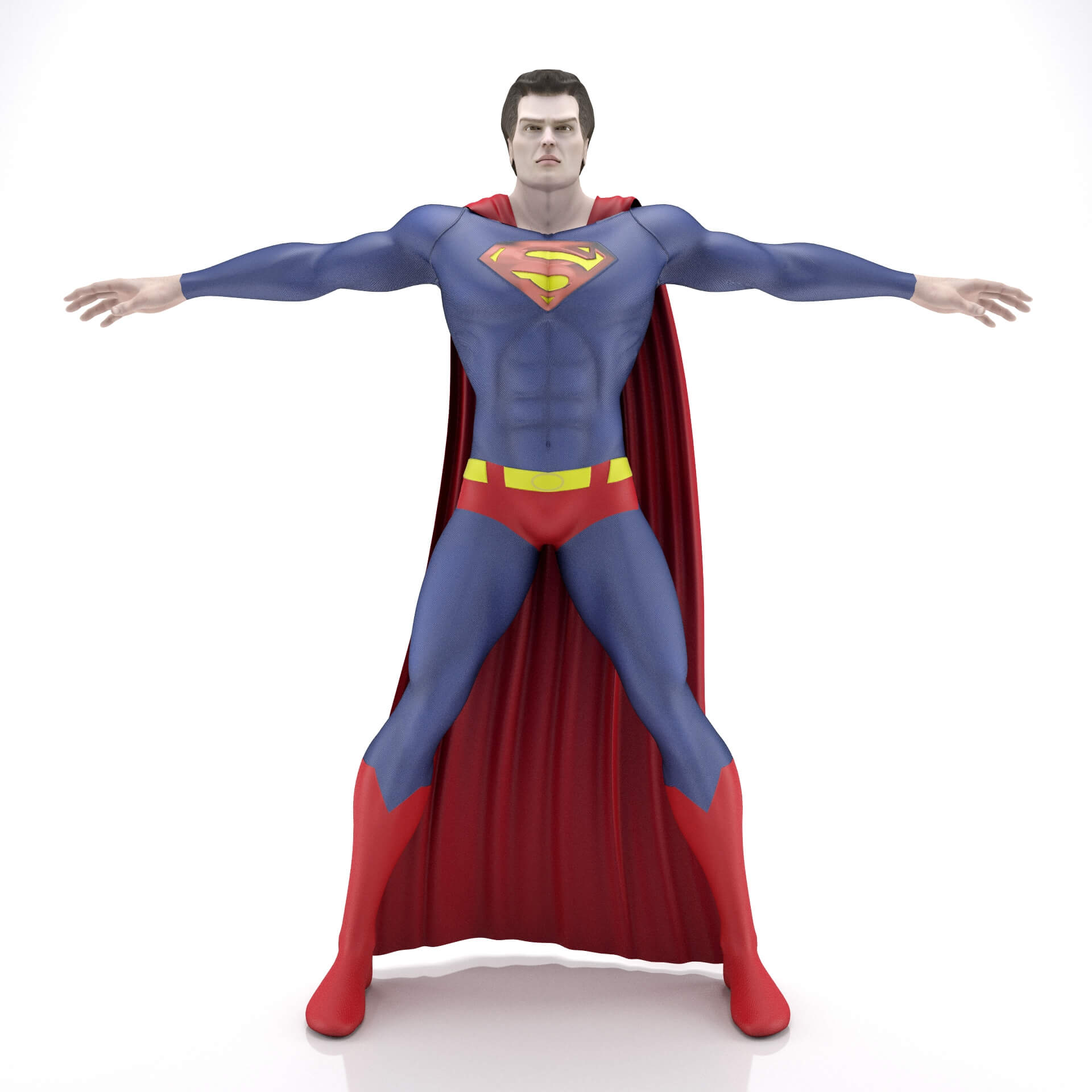 Man of Steel Superman Classic - 3D Model by RenderBlade