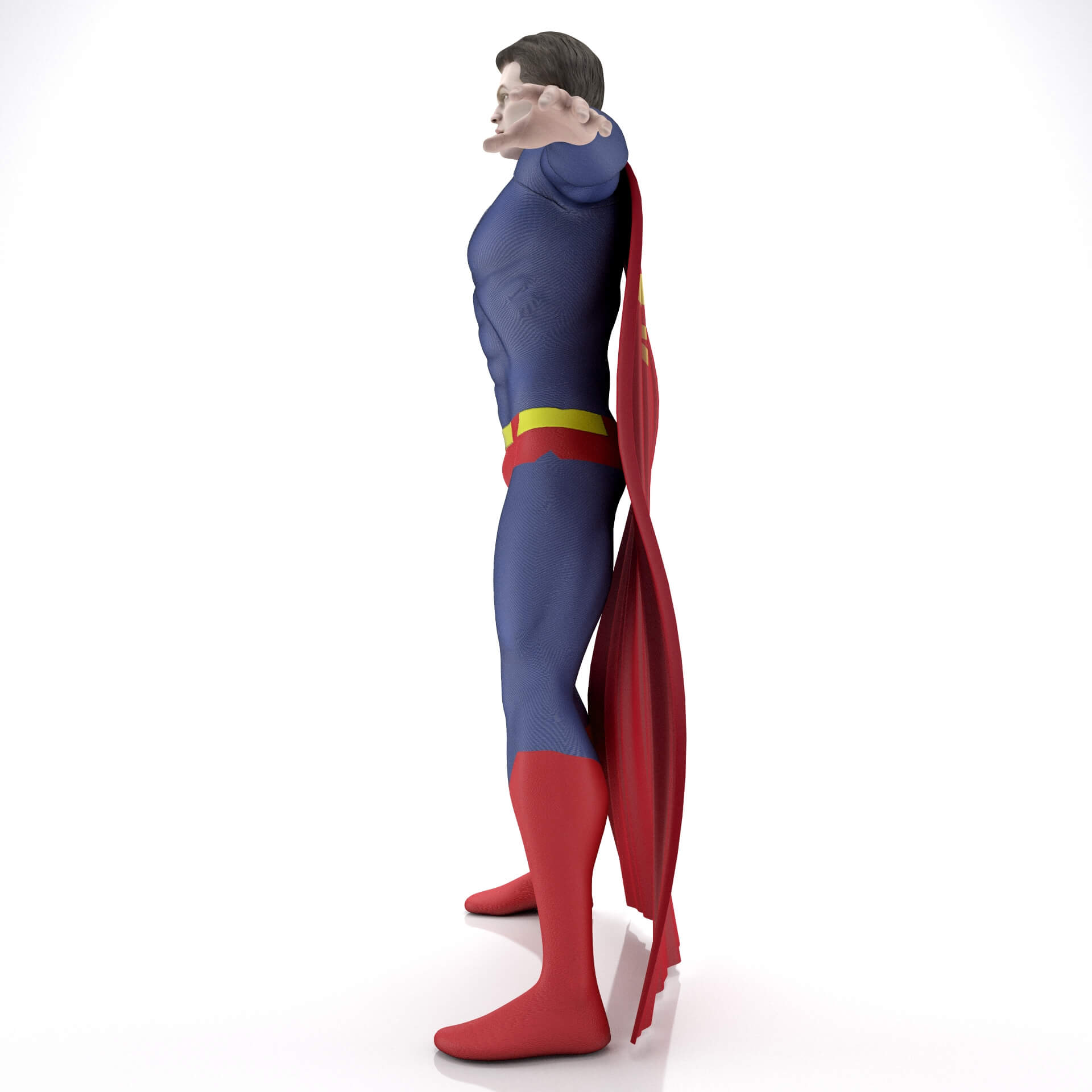 Man of Steel Superman Classic - 3D Model by RenderBlade