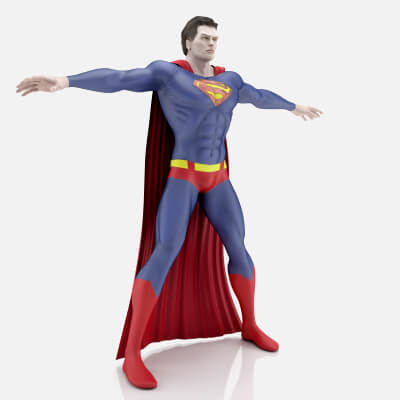 Man of Steel Superman Classic - 3D Model by RenderBlade