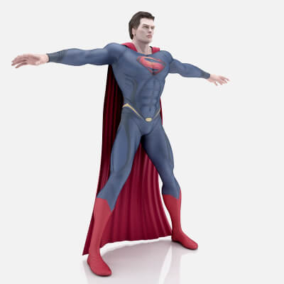 Man of Steel Superman - 3D Model by RenderBlade