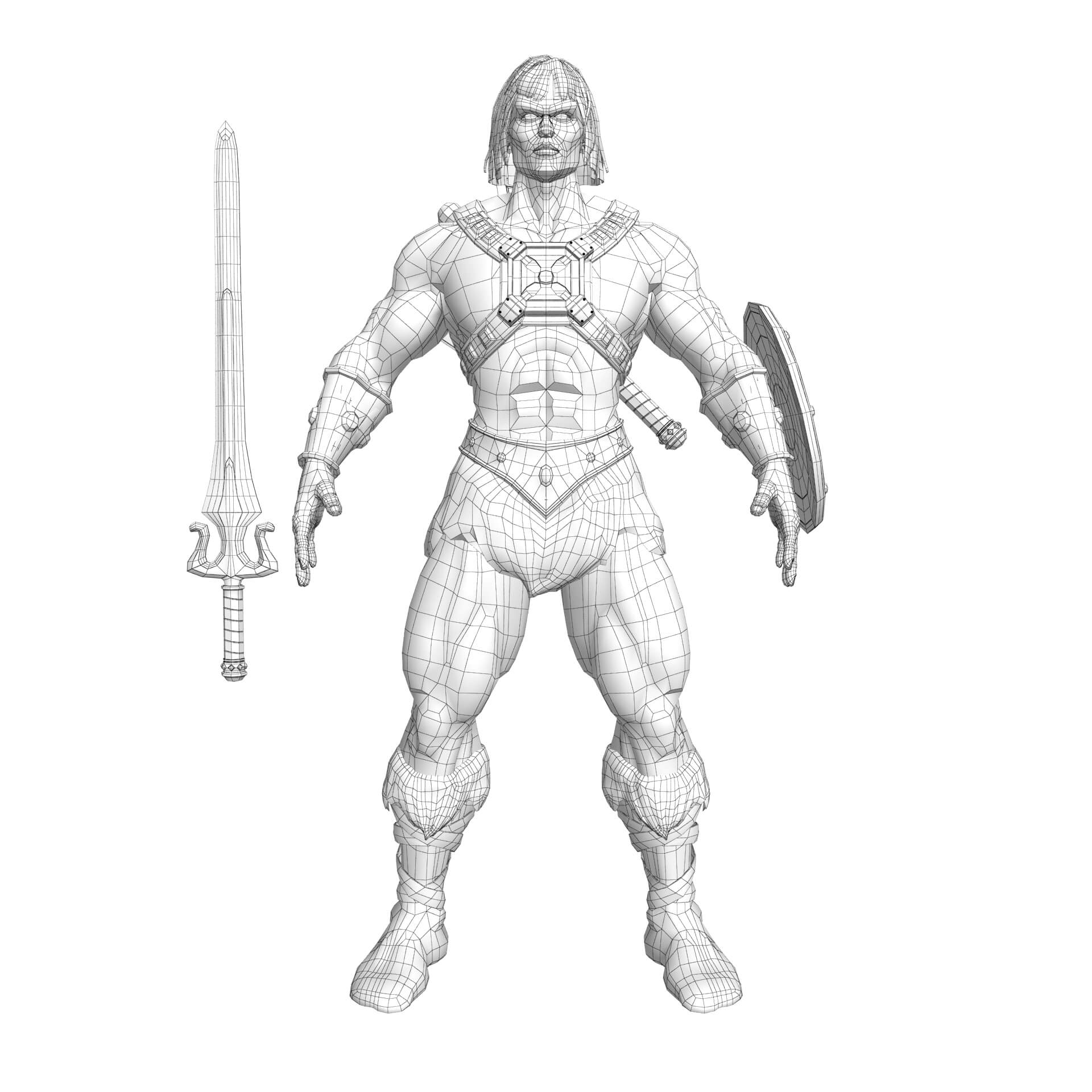 Masters of The Universe He-Man 3D Model by RenderBlade
