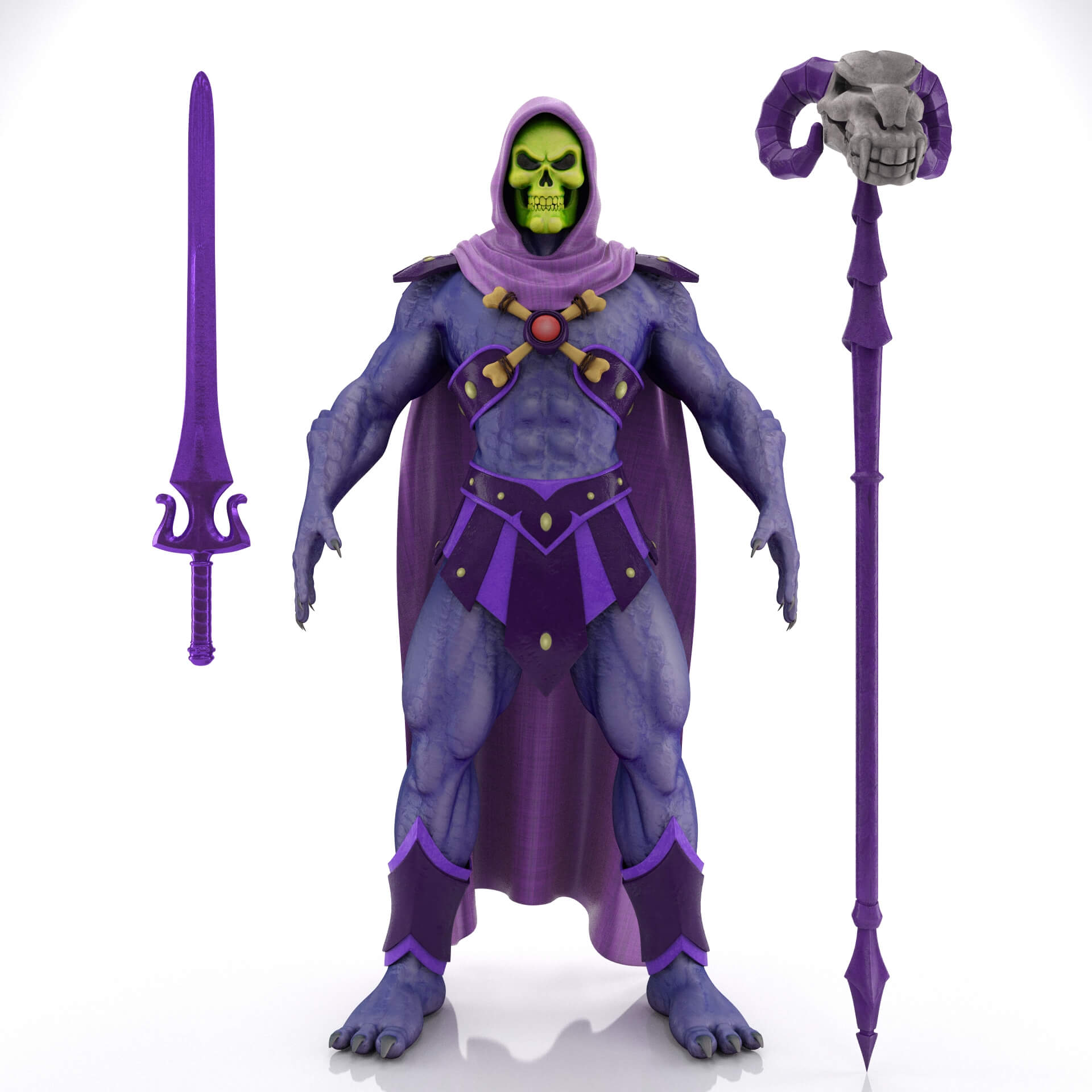Masters of The Universe Skeletor - 3D Model by RenderBlade