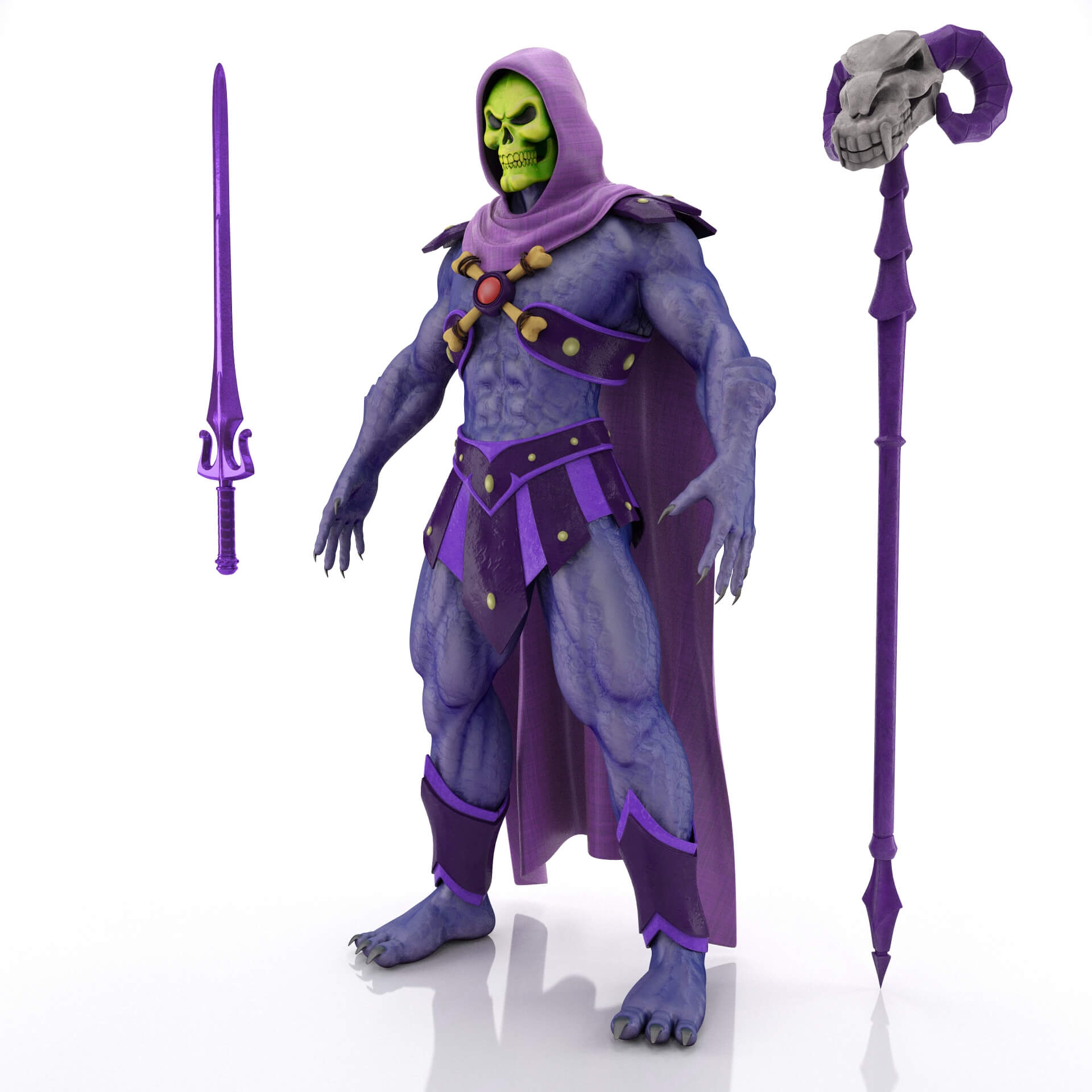 Masters of The Universe Skeletor - 3D Model by RenderBlade