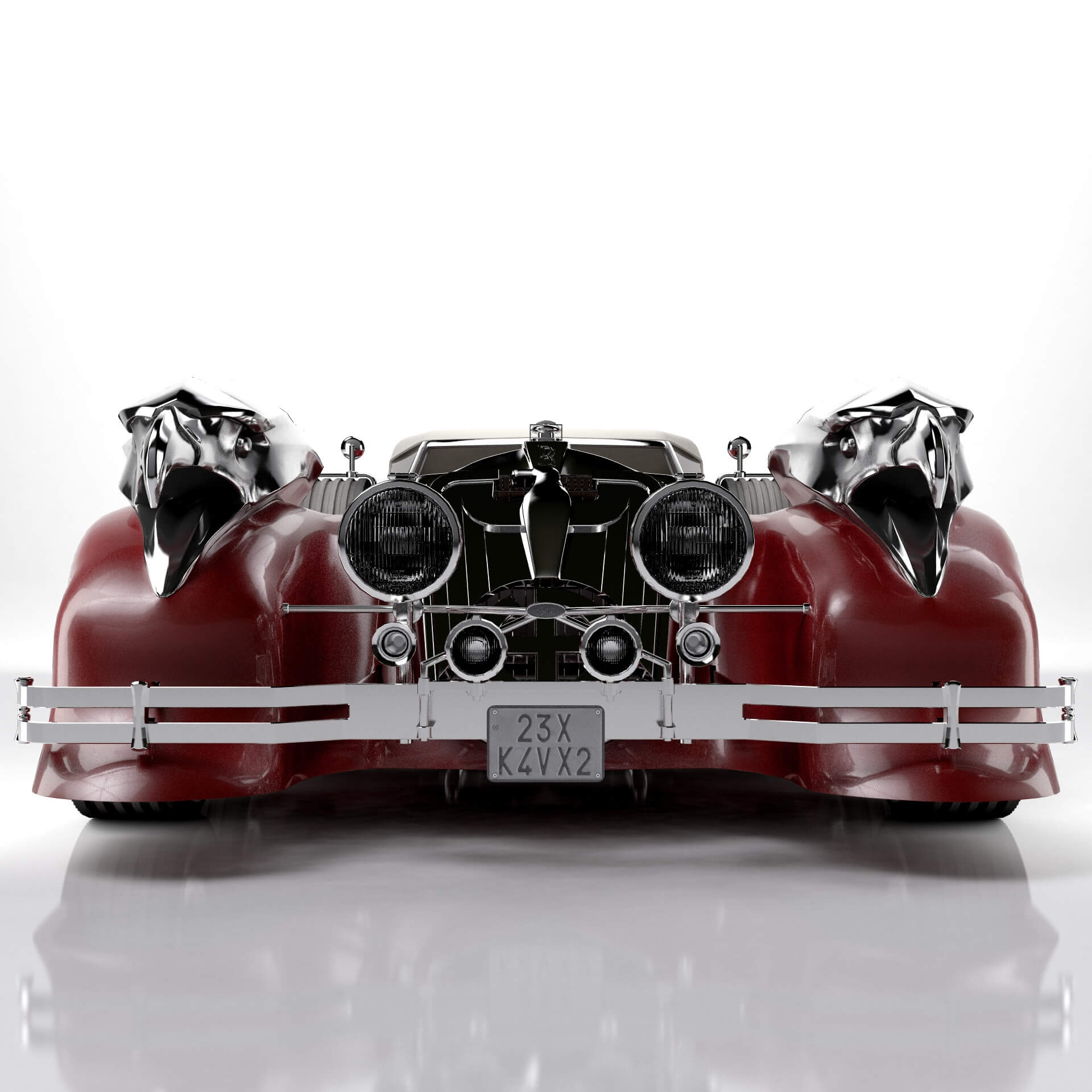 Old Classic Car Prototype - 3D Model by RenderBlade