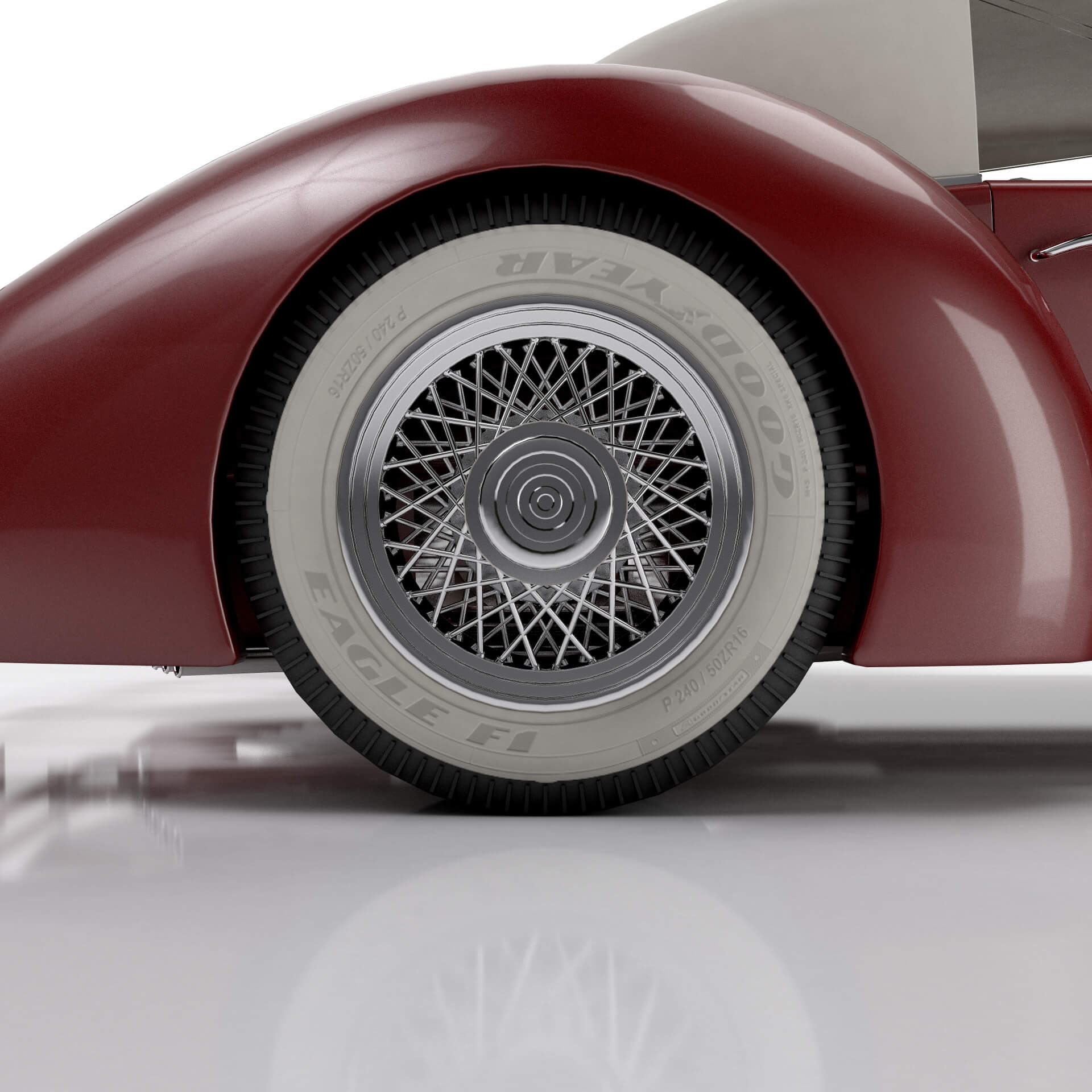 Old Classic Car Prototype - 3D Model by RenderBlade