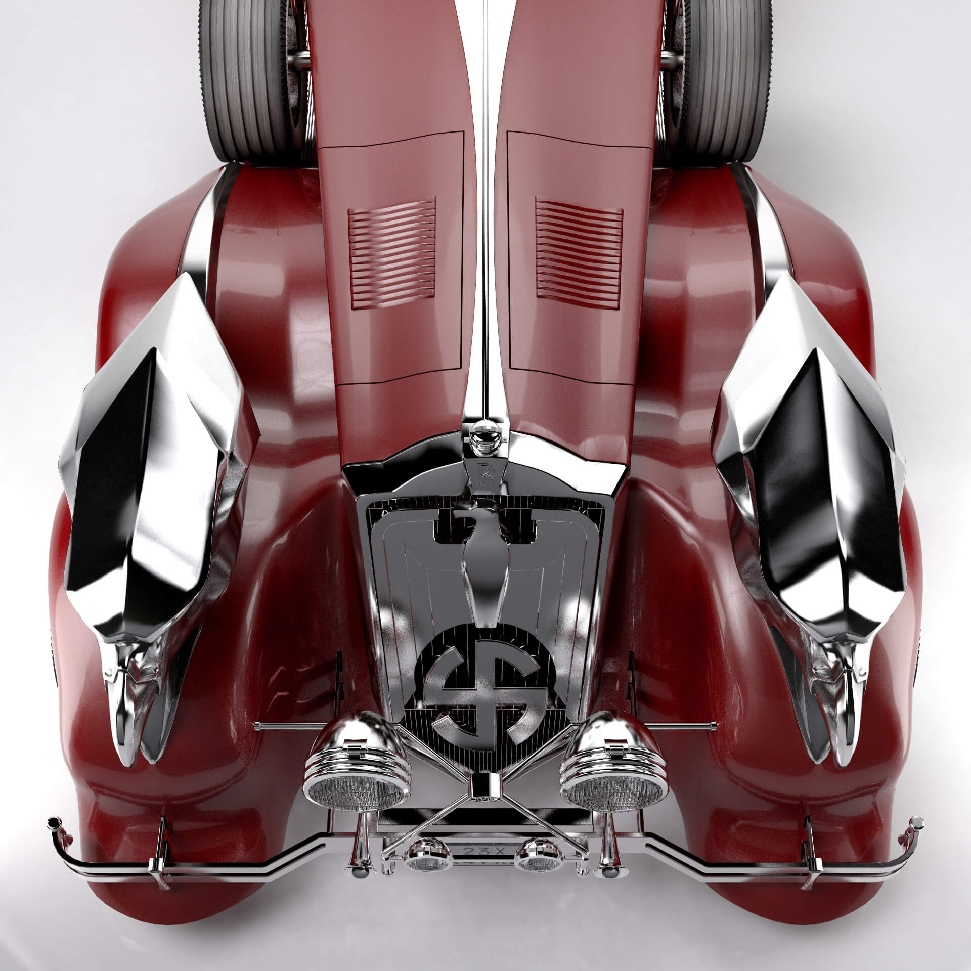 Old Classic Car Prototype - 3D Model by RenderBlade