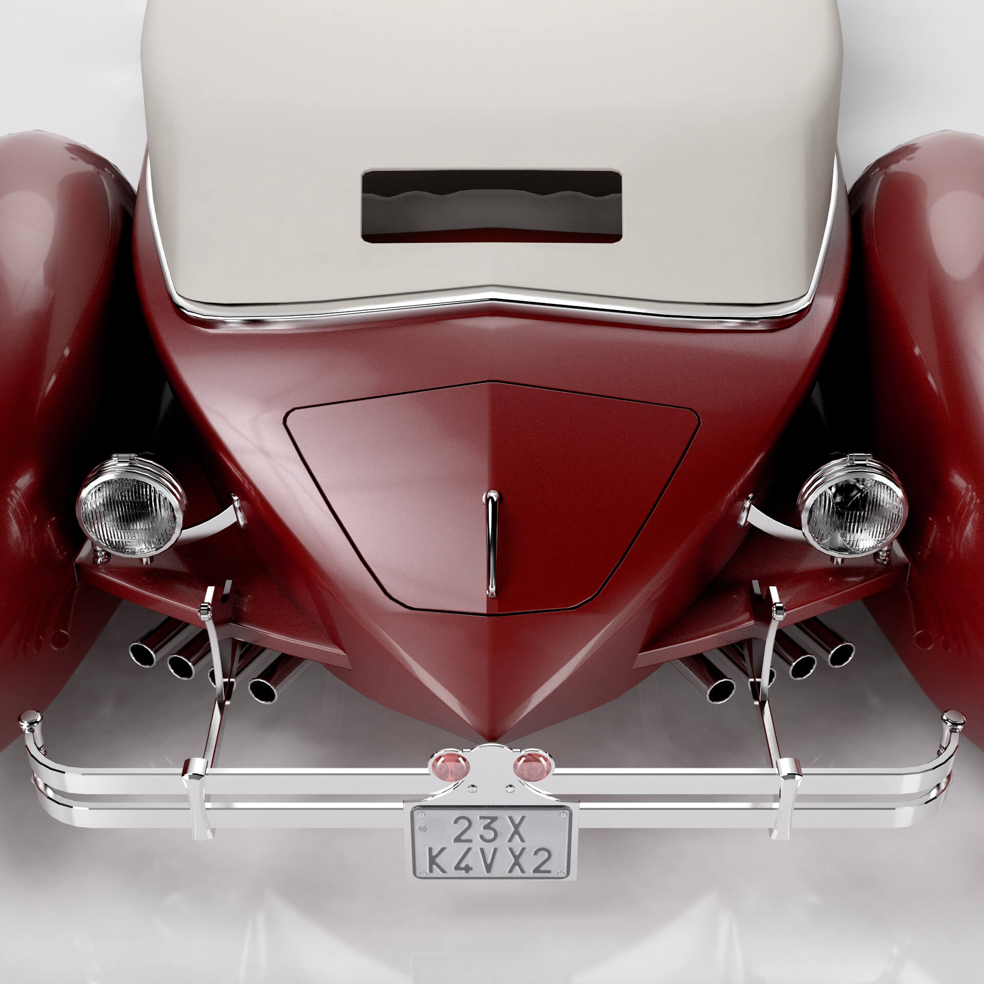 Old Classic Car Prototype - 3D Model by RenderBlade