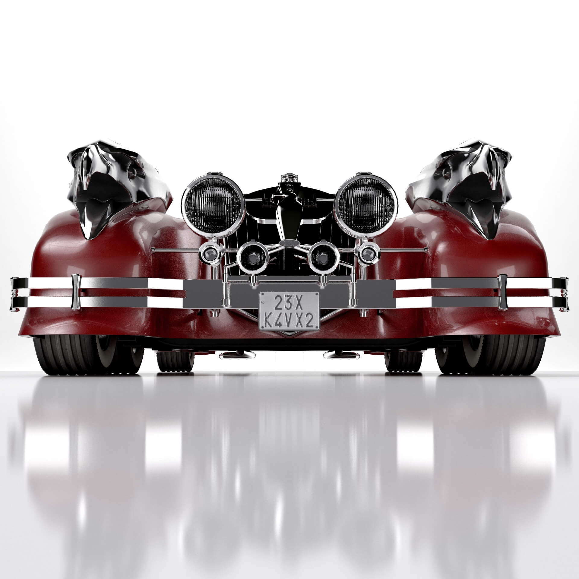 Old Classic Car Prototype - 3D Model by RenderBlade