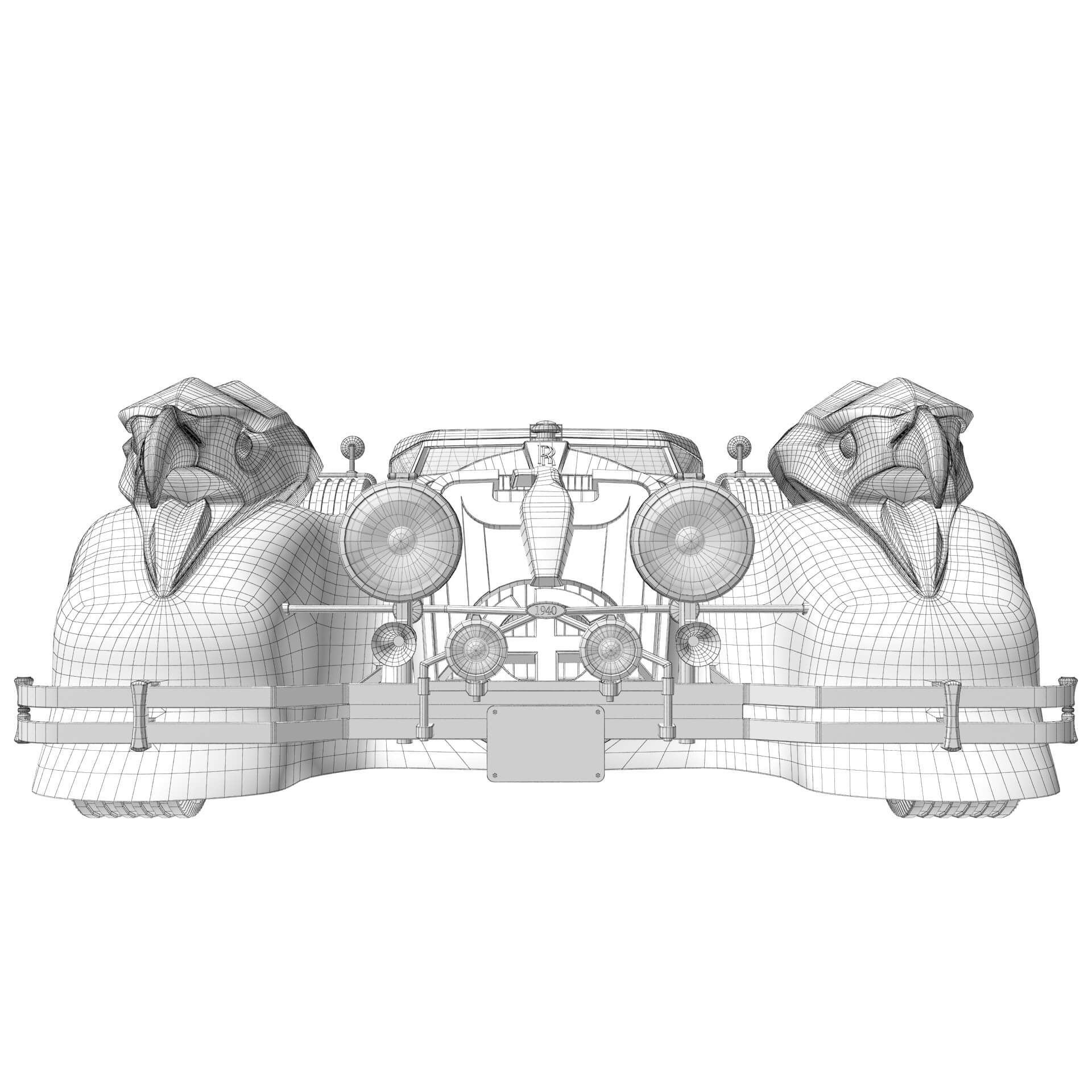 Old Classic Car Prototype - 3D Model by RenderBlade