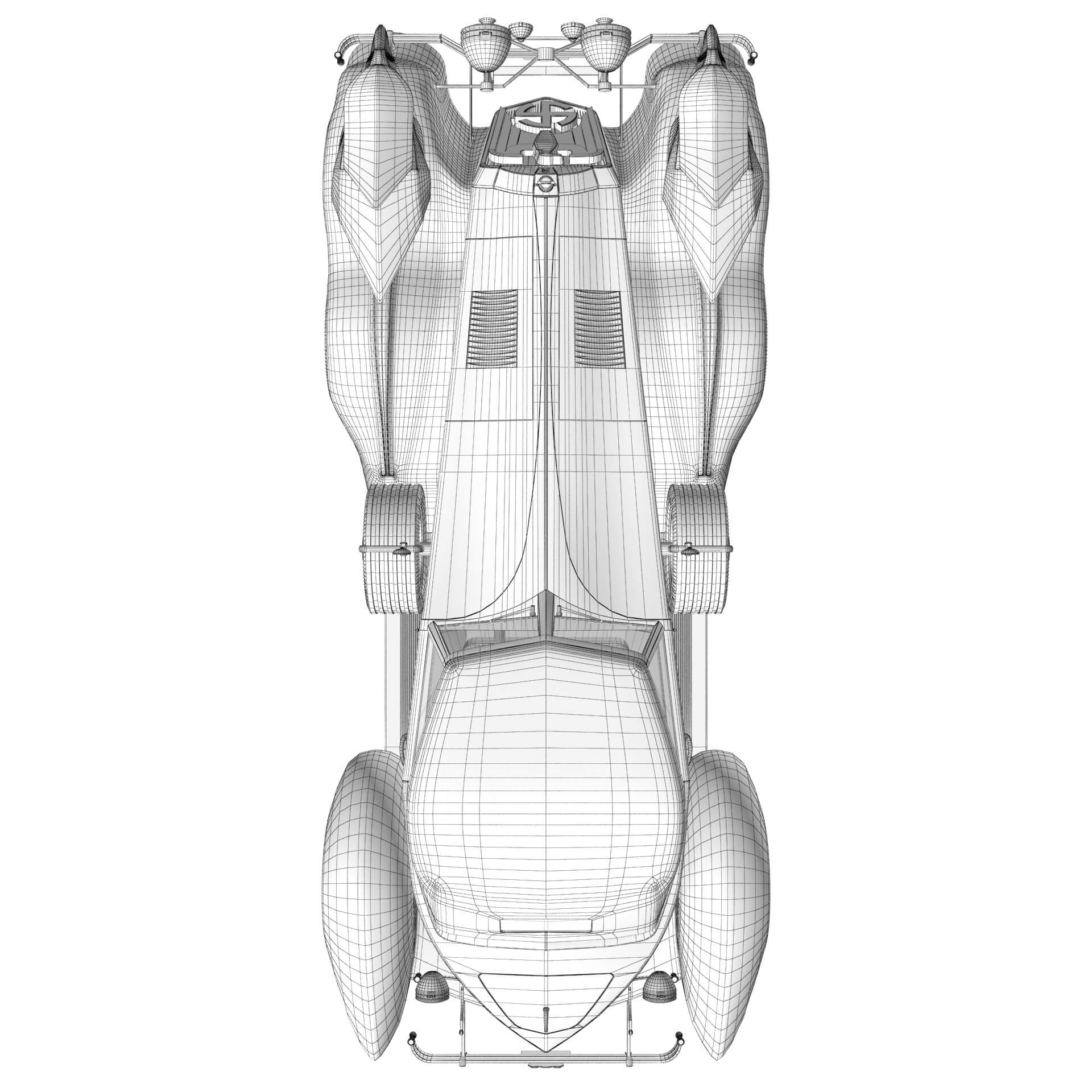 Old Classic Car Prototype - 3D Model by RenderBlade