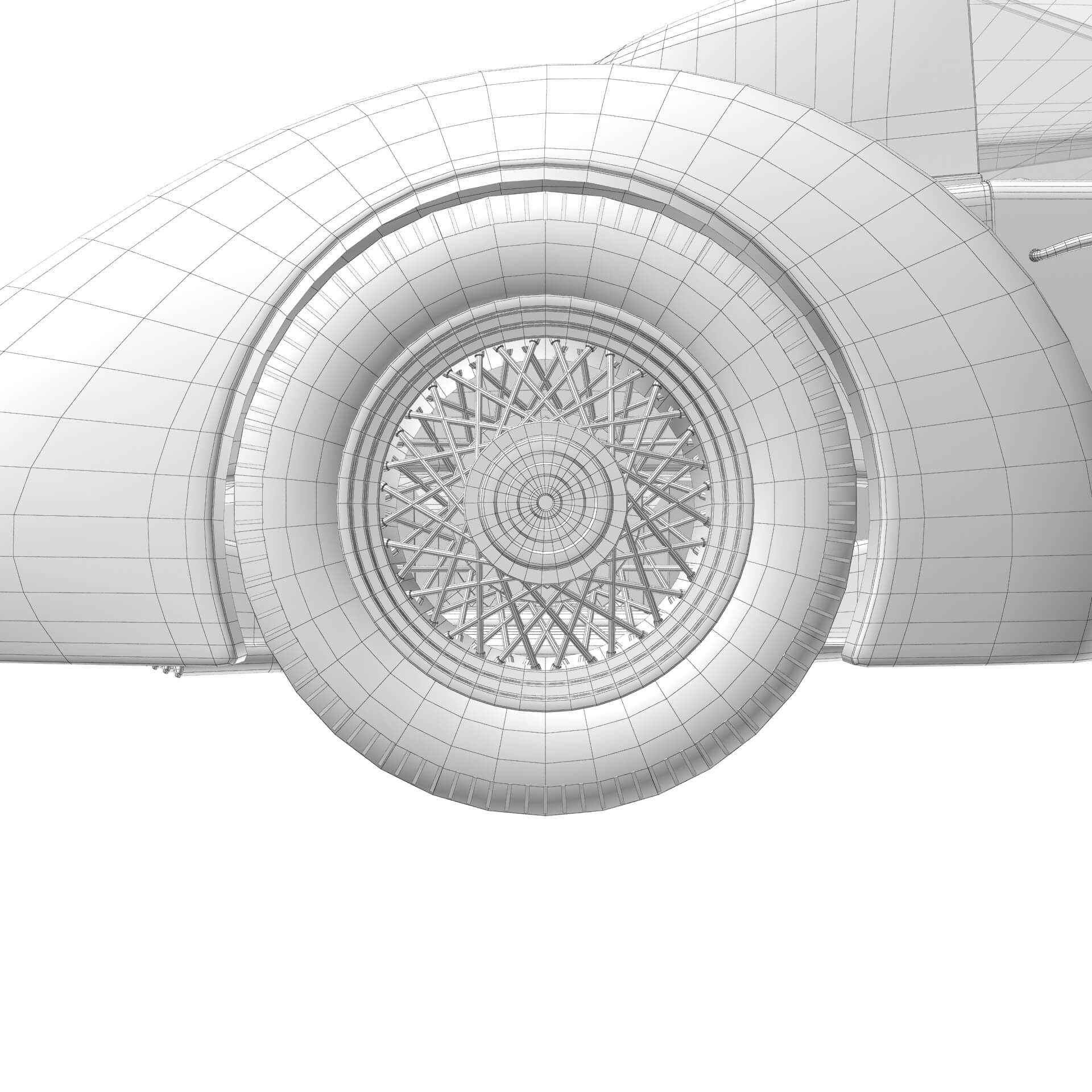 Old Classic Car Prototype - 3D Model by RenderBlade