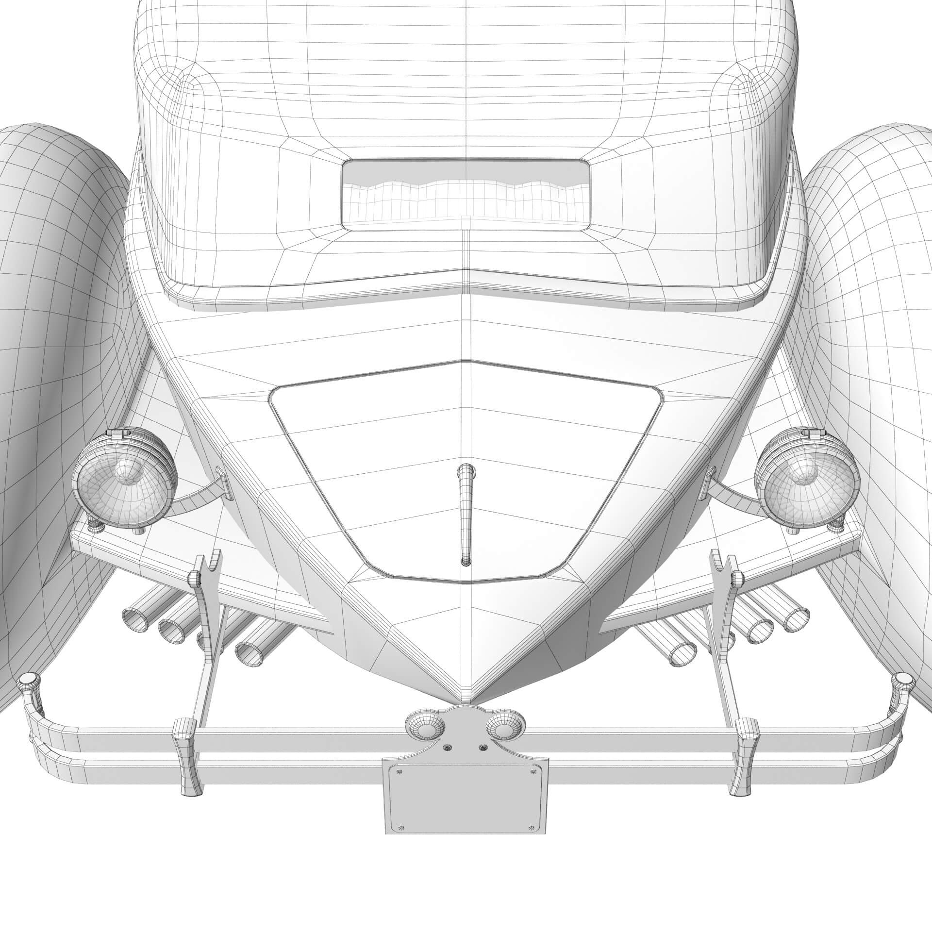 Old Classic Car Prototype - 3D Model by RenderBlade