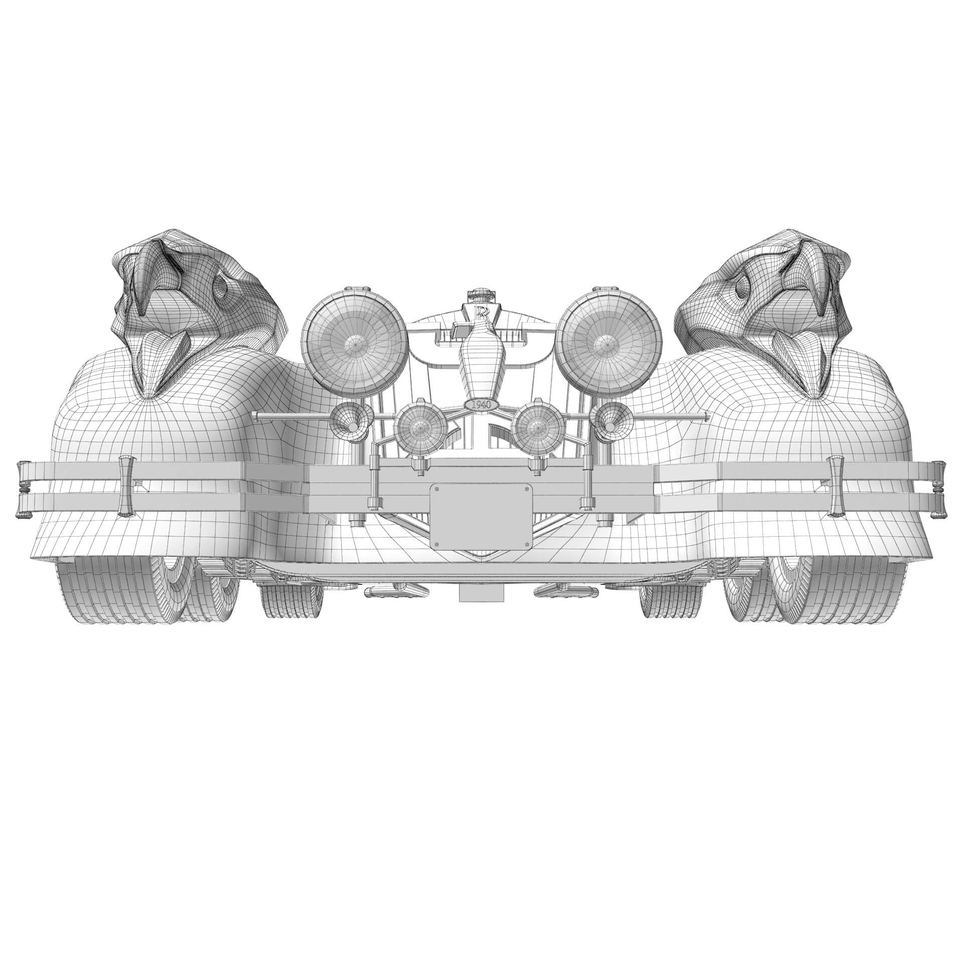 Old Classic Car Prototype - 3D Model by RenderBlade