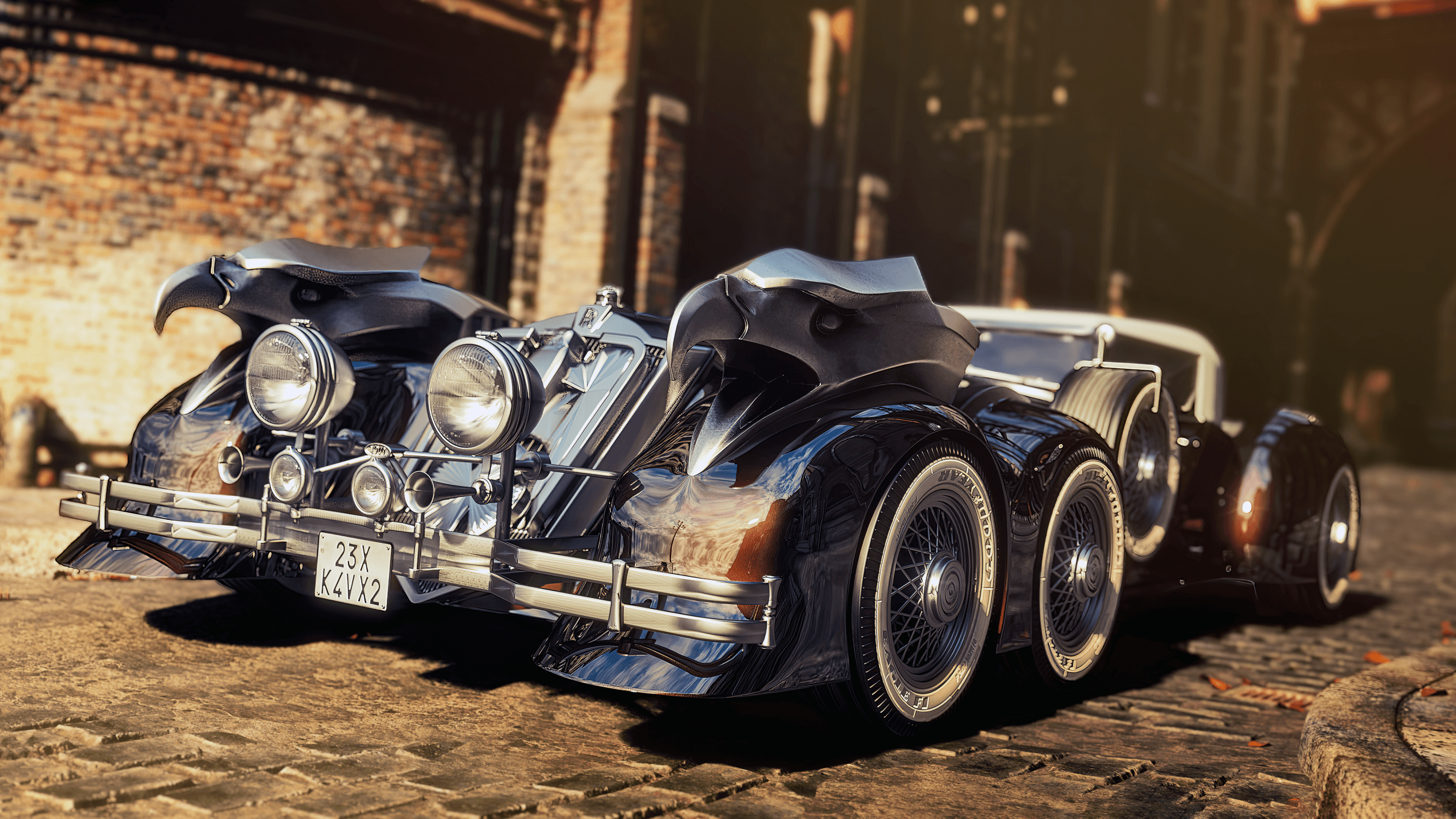 Old Classic Car Prototype - 3D Model by RenderBlade