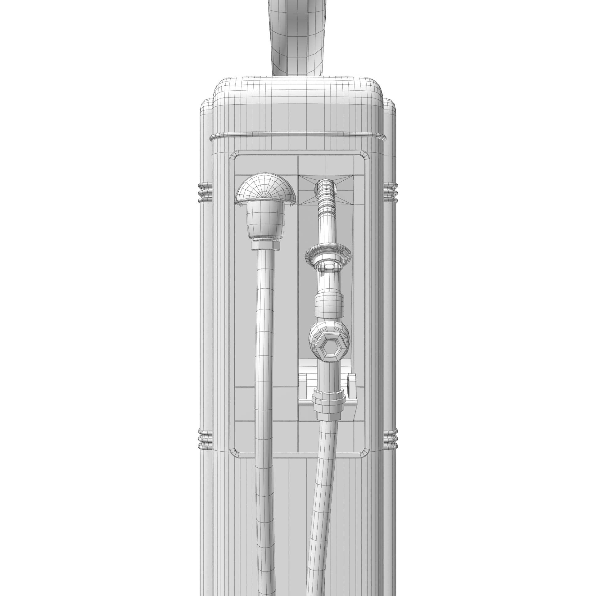 Old Gas Pump - 3D Model by RenderBlade