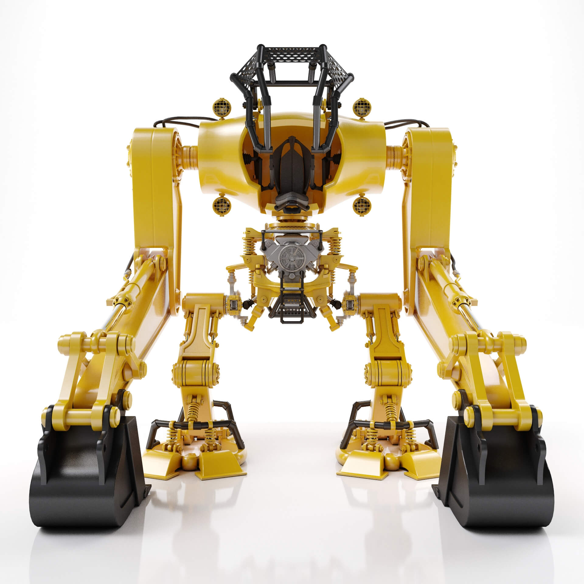 Robot Excavator Clear - 3D Model by RenderBlade