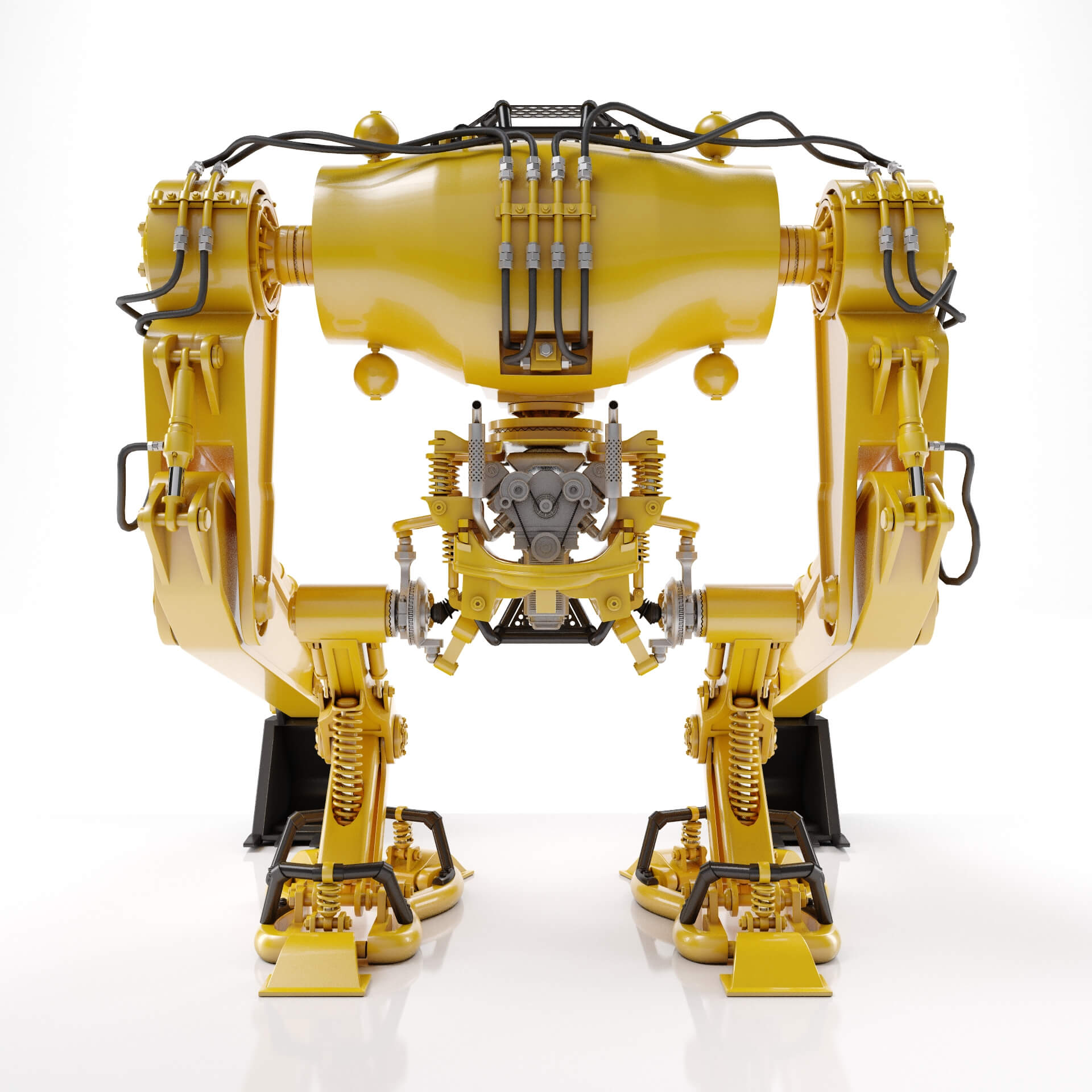 Robot Excavator Clear - 3D Model by RenderBlade