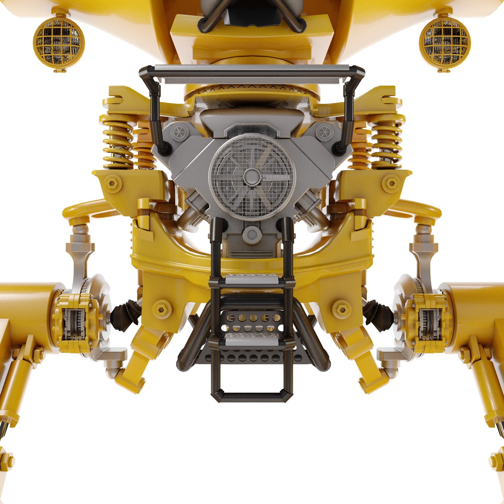 Robot Excavator Clear - 3D Model by RenderBlade