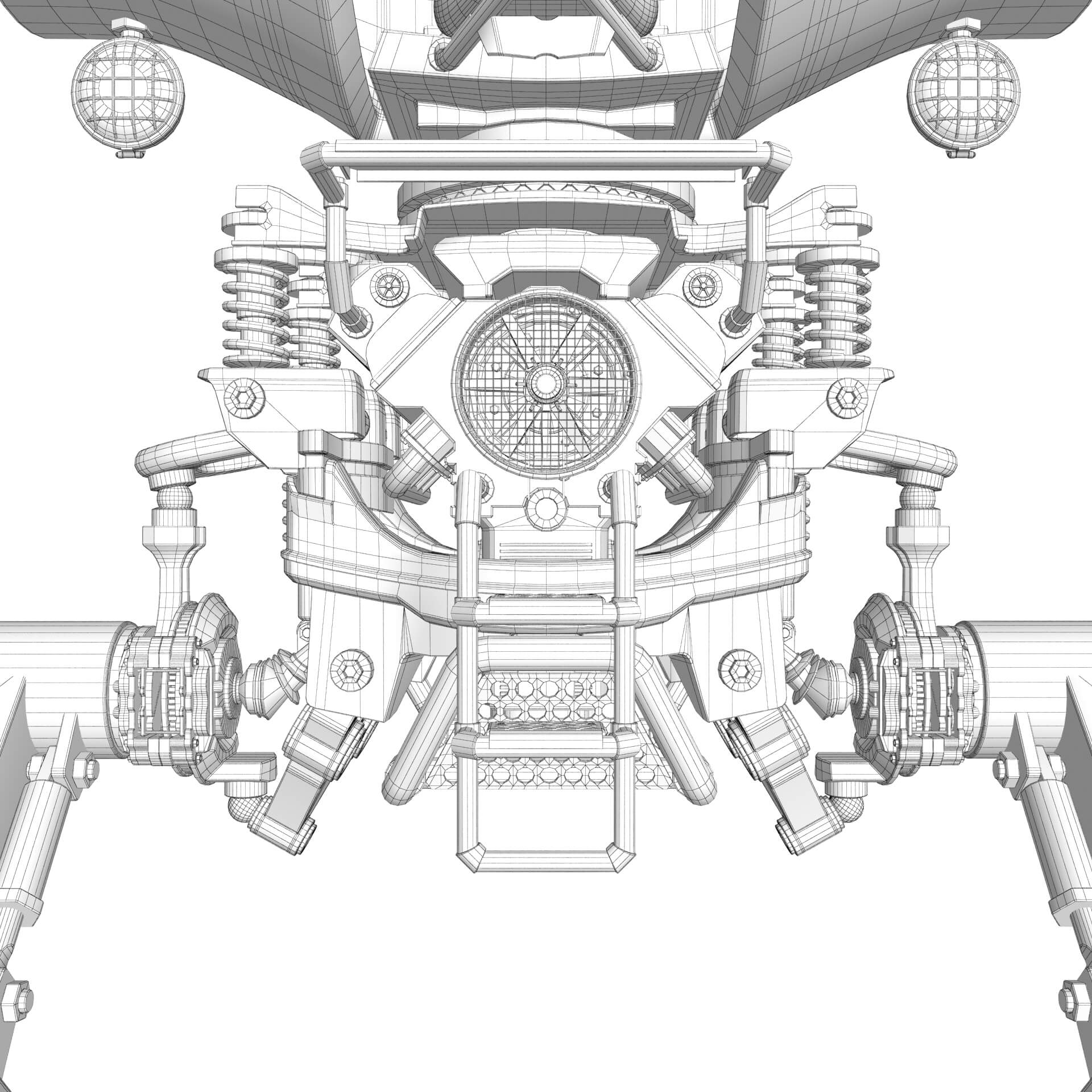 Robot Excavator Clear - 3D Model by RenderBlade