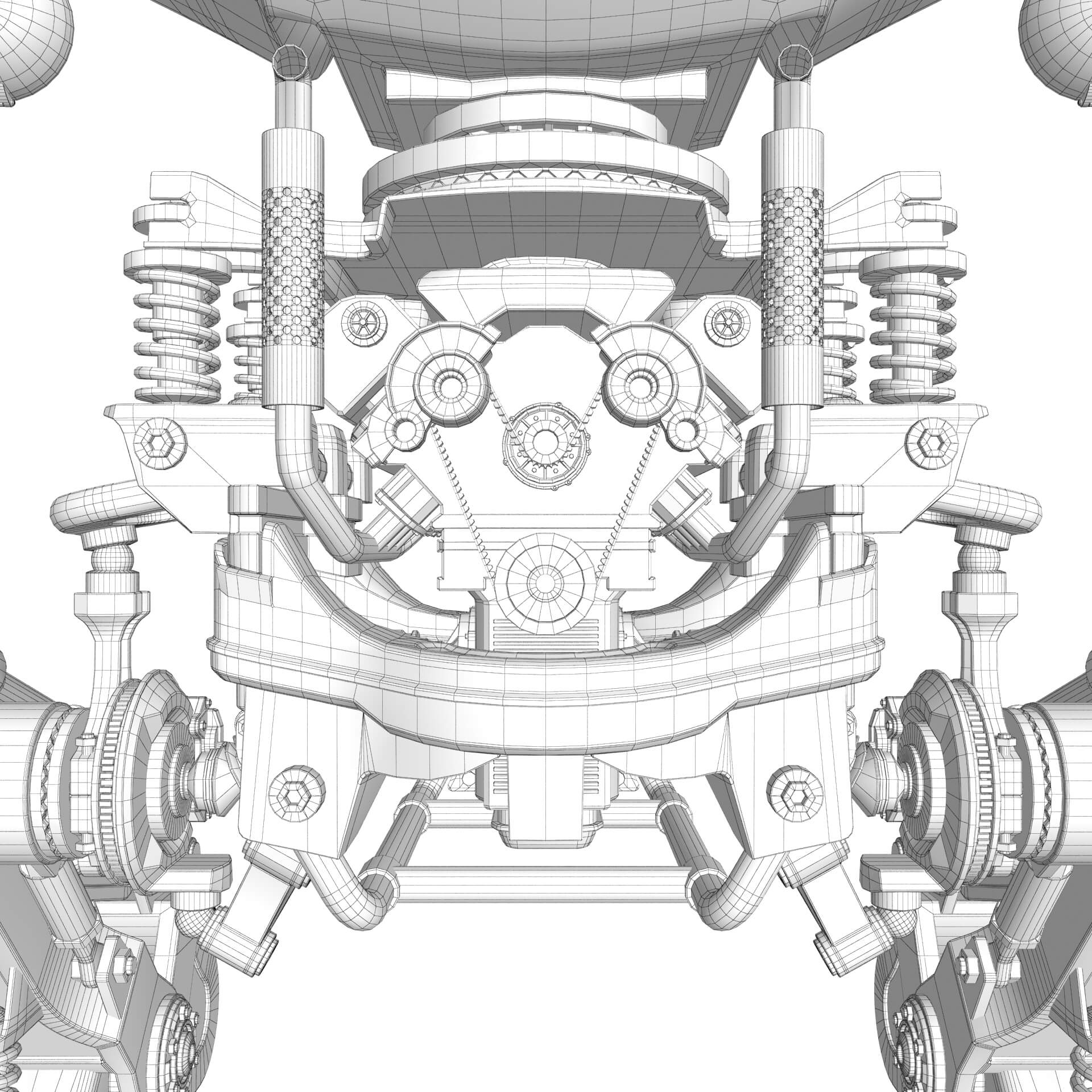 Robot Excavator Clear - 3D Model by RenderBlade