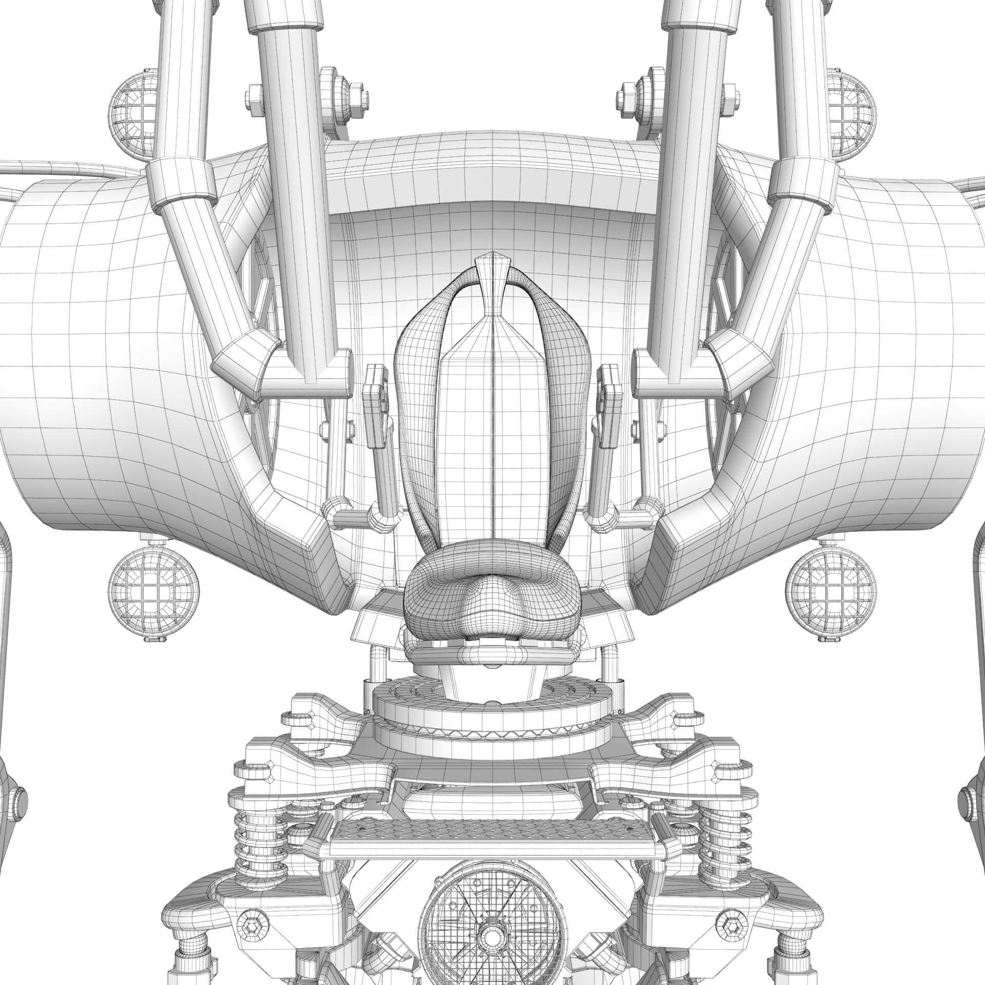 Robot Excavator Clear - 3D Model by RenderBlade