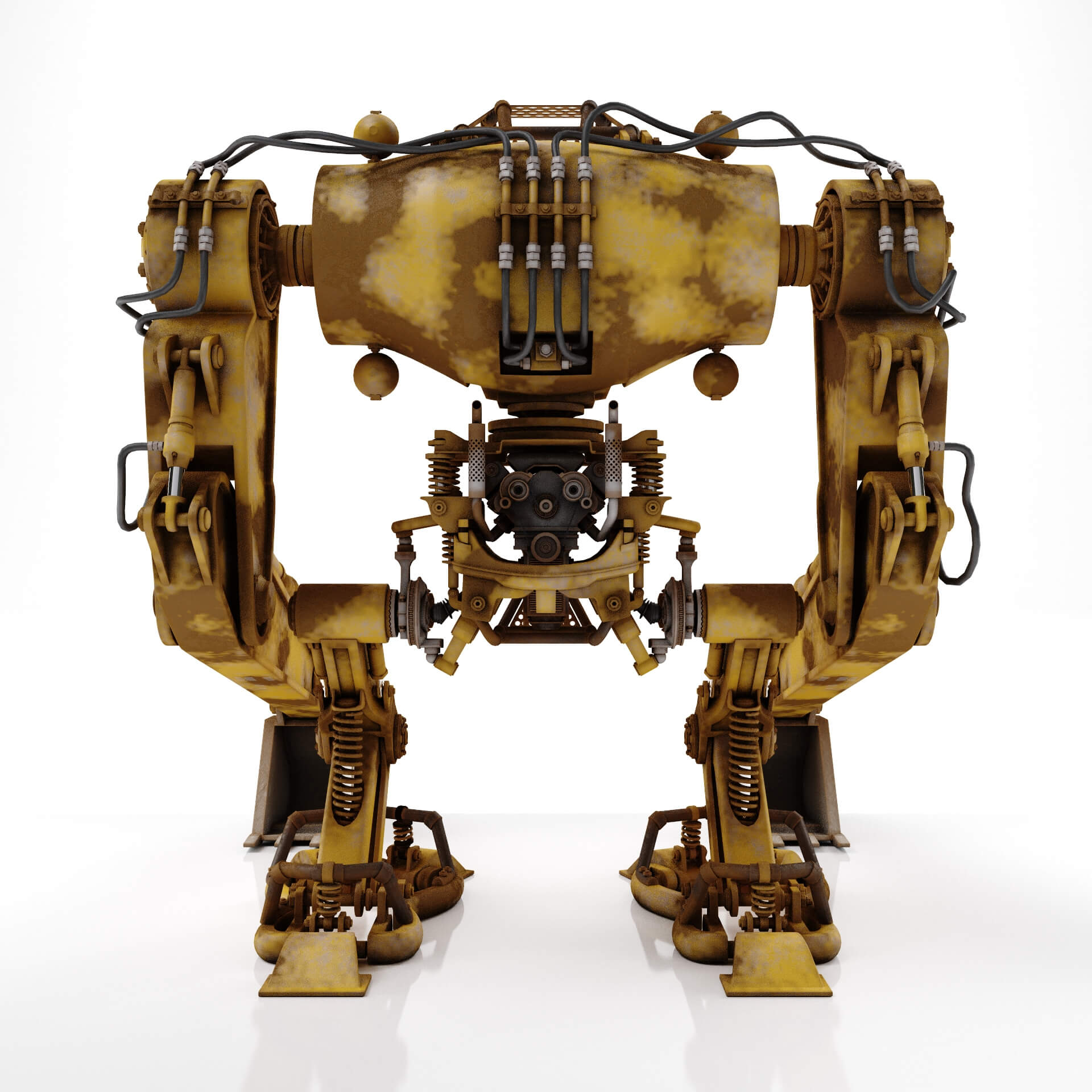 Robot Excavator Dirty - 3D Model by RenderBlade