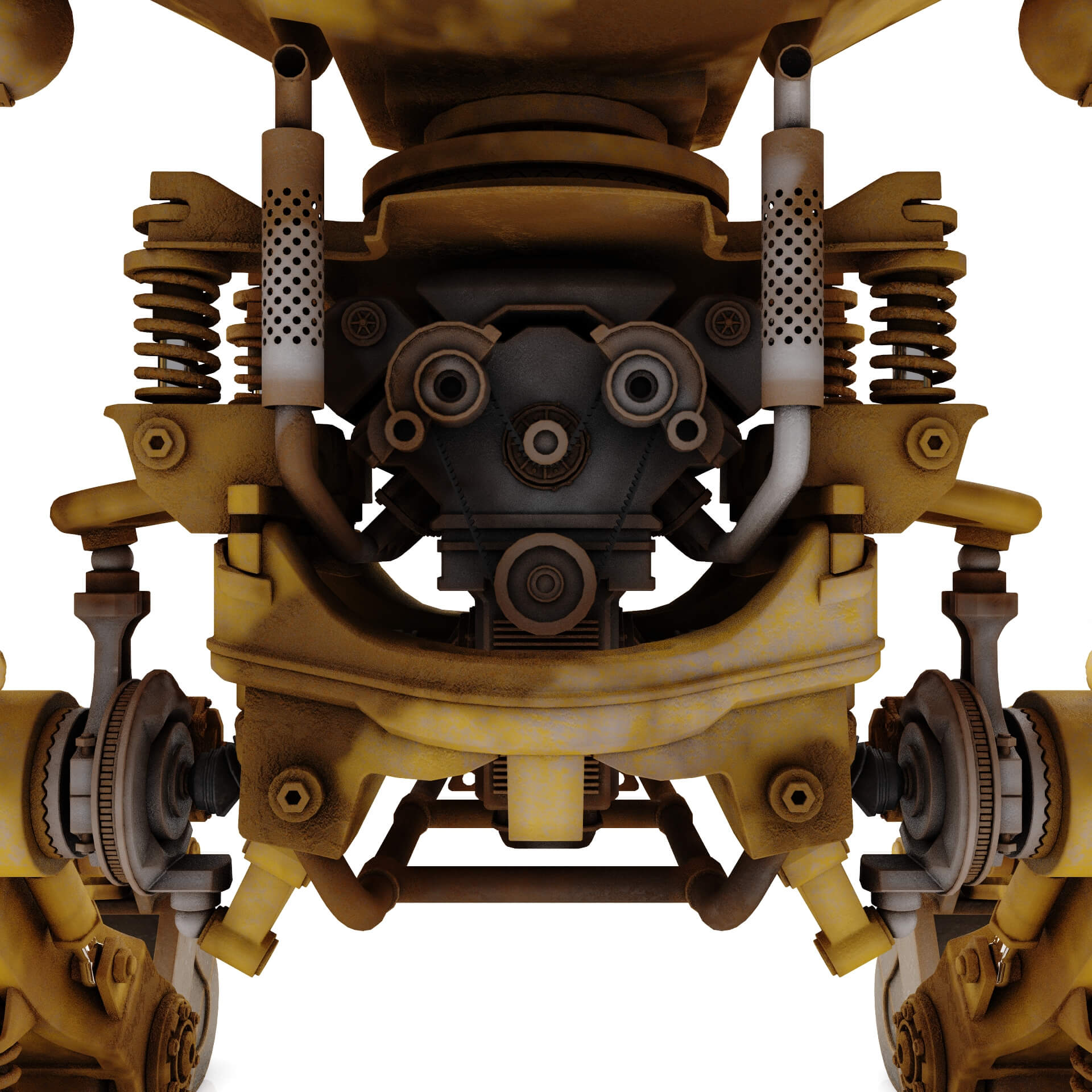 Robot Excavator Dirty - 3D Model by RenderBlade