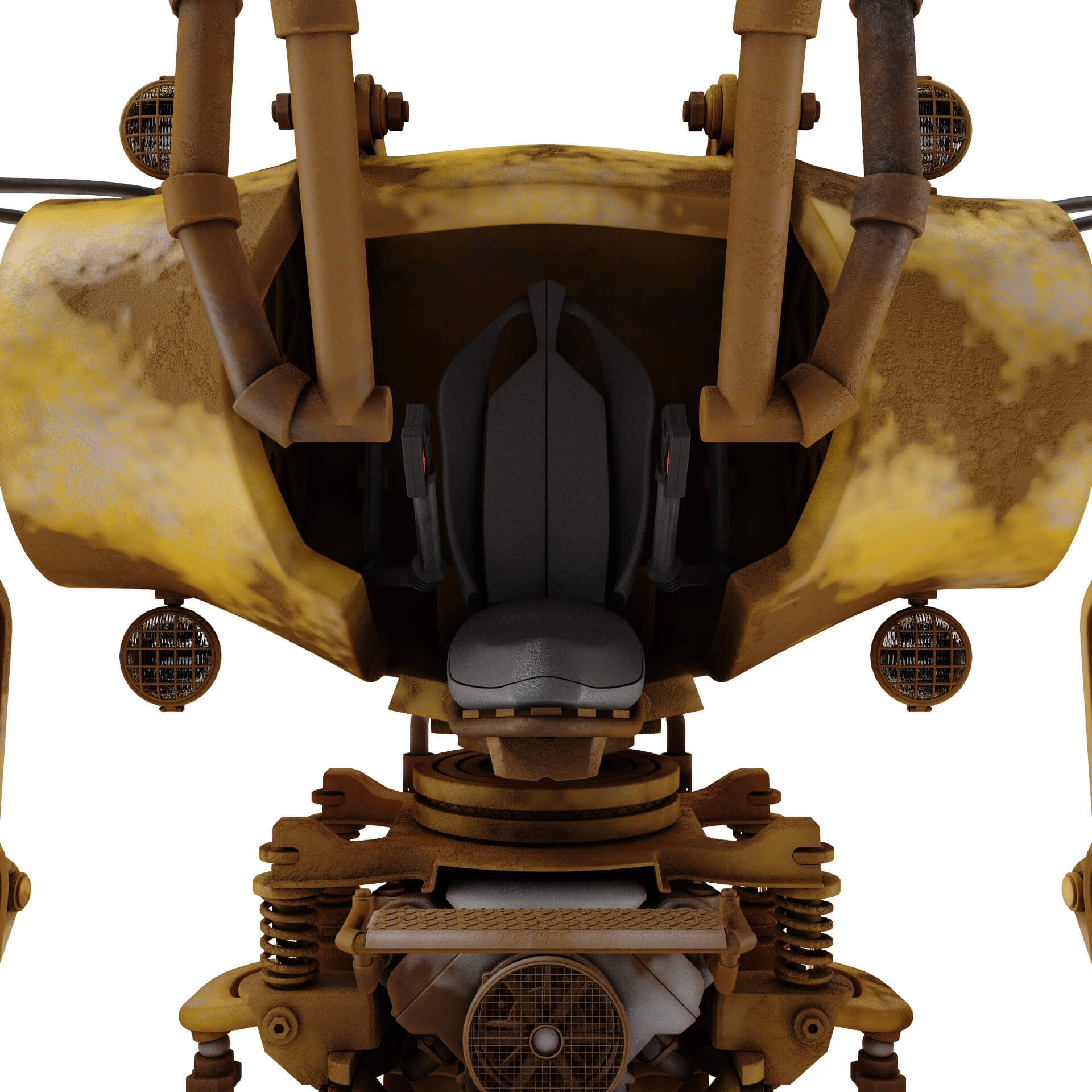 Robot Excavator Dirty - 3D Model by RenderBlade