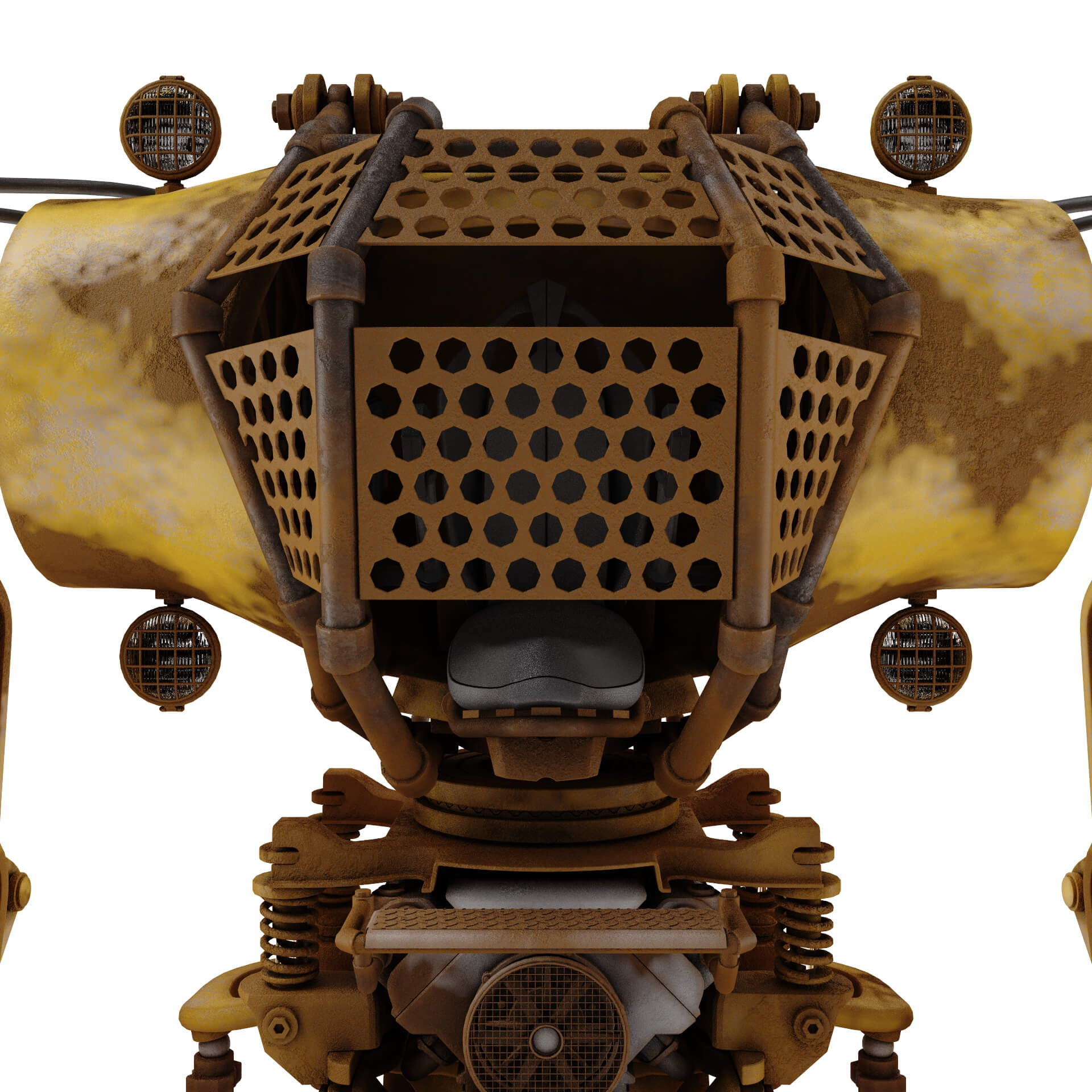 Robot Excavator Dirty - 3D Model by RenderBlade