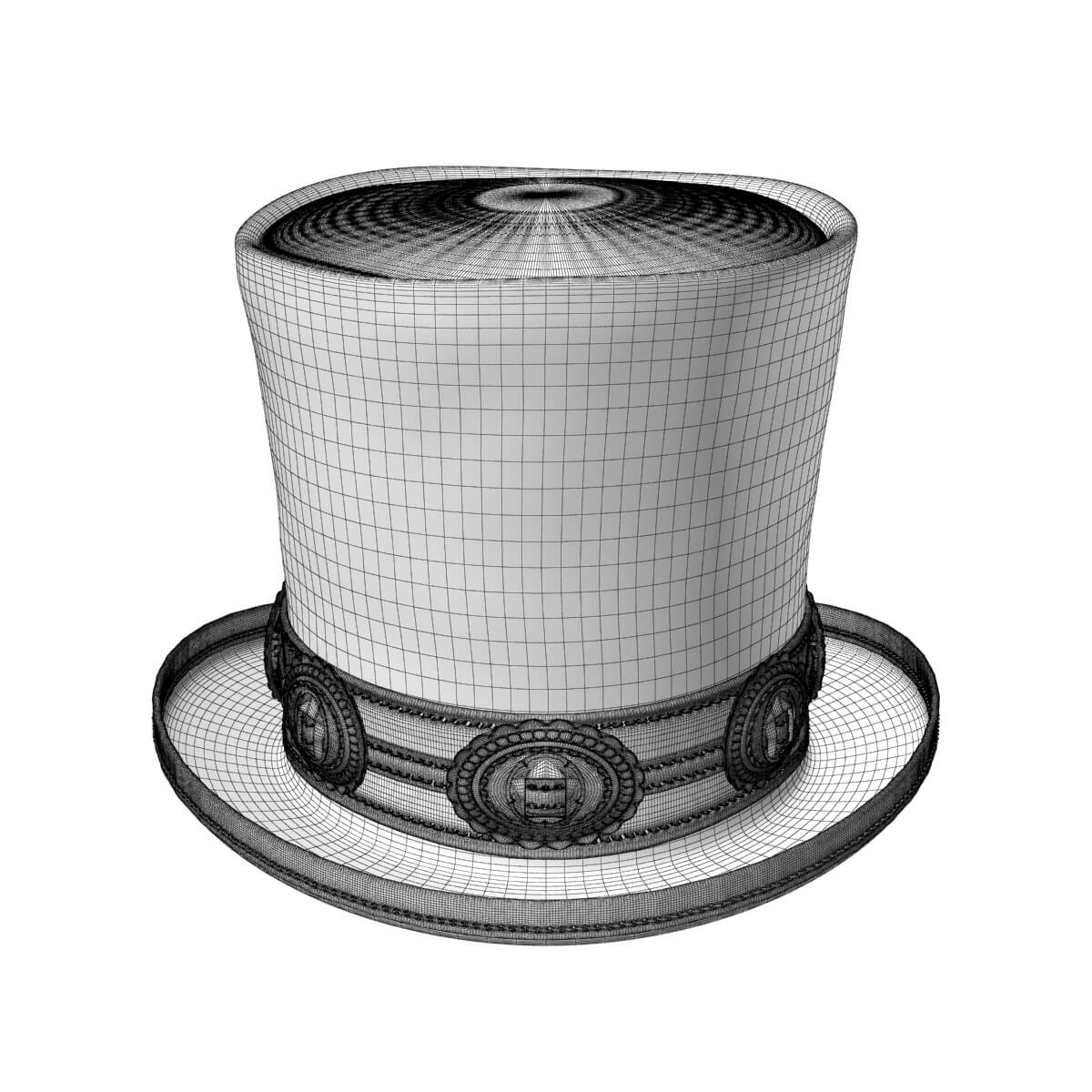 Slash Hat 3D model by RenderBlade