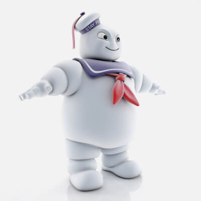 Stay Puft Marshmallow Man Ghostbusters - 3D Model by RenderBlade