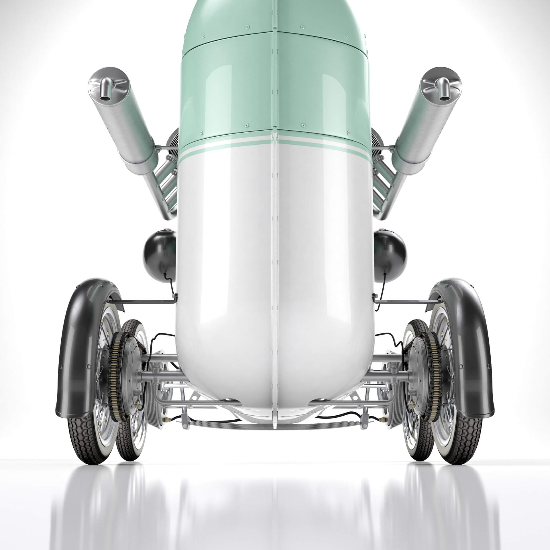 Steampunk Race Car - 3D Model by RenderBlade