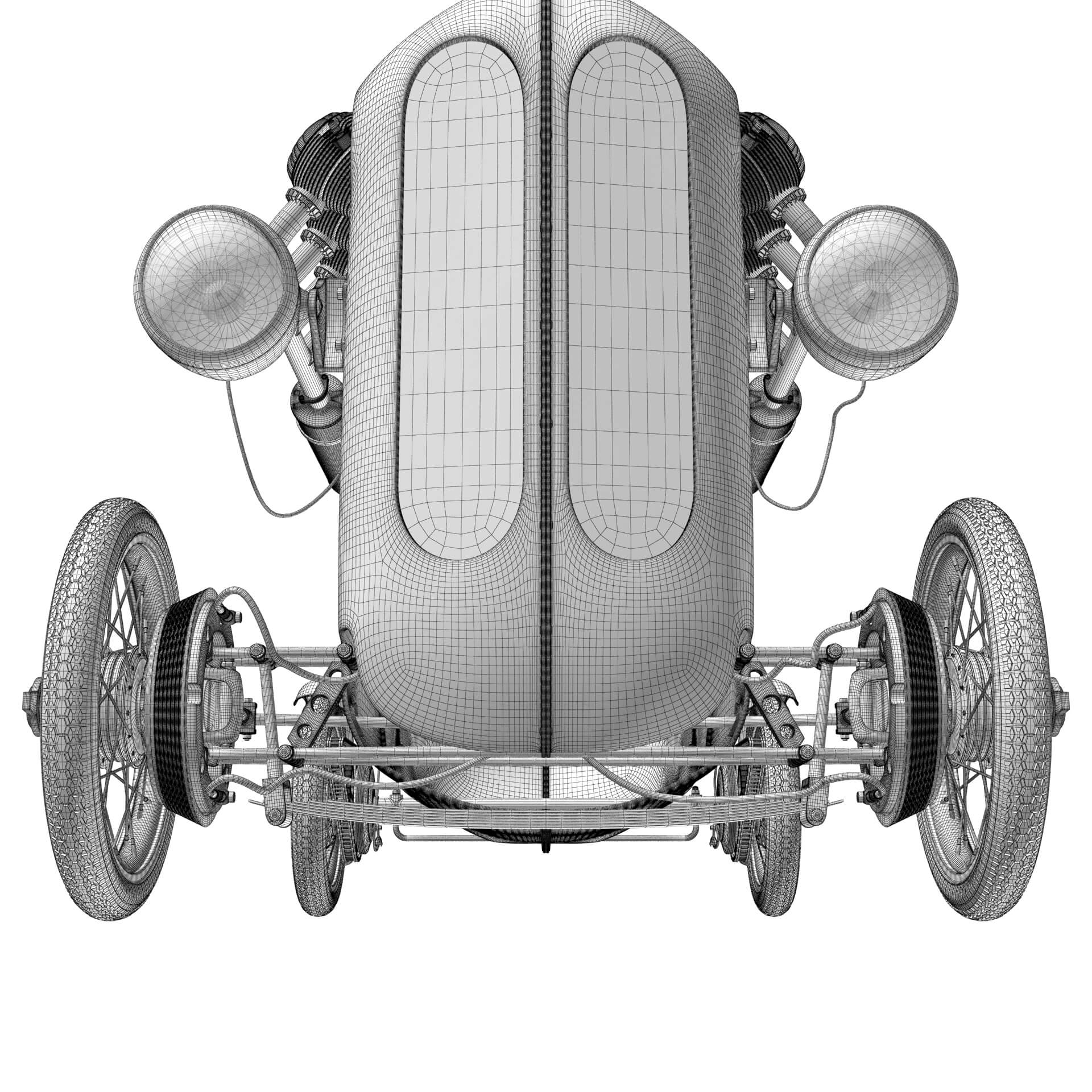 Steampunk Race Car - 3D Model by RenderBlade