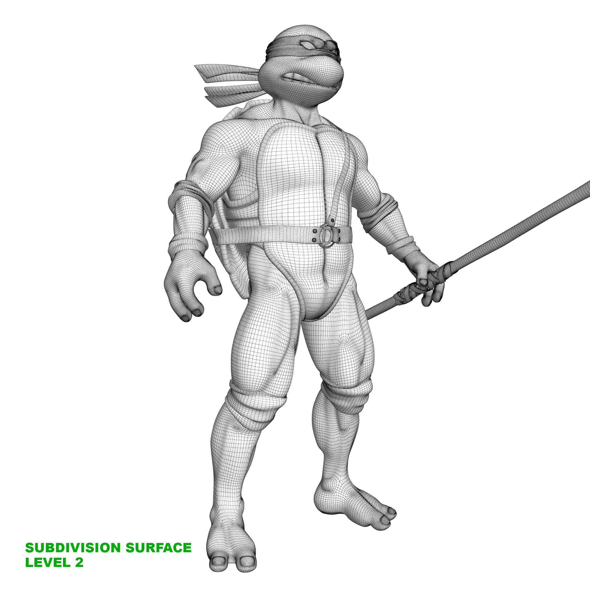 TMNT Ninja Turtles Donatello - 3D Model by RenderBlade