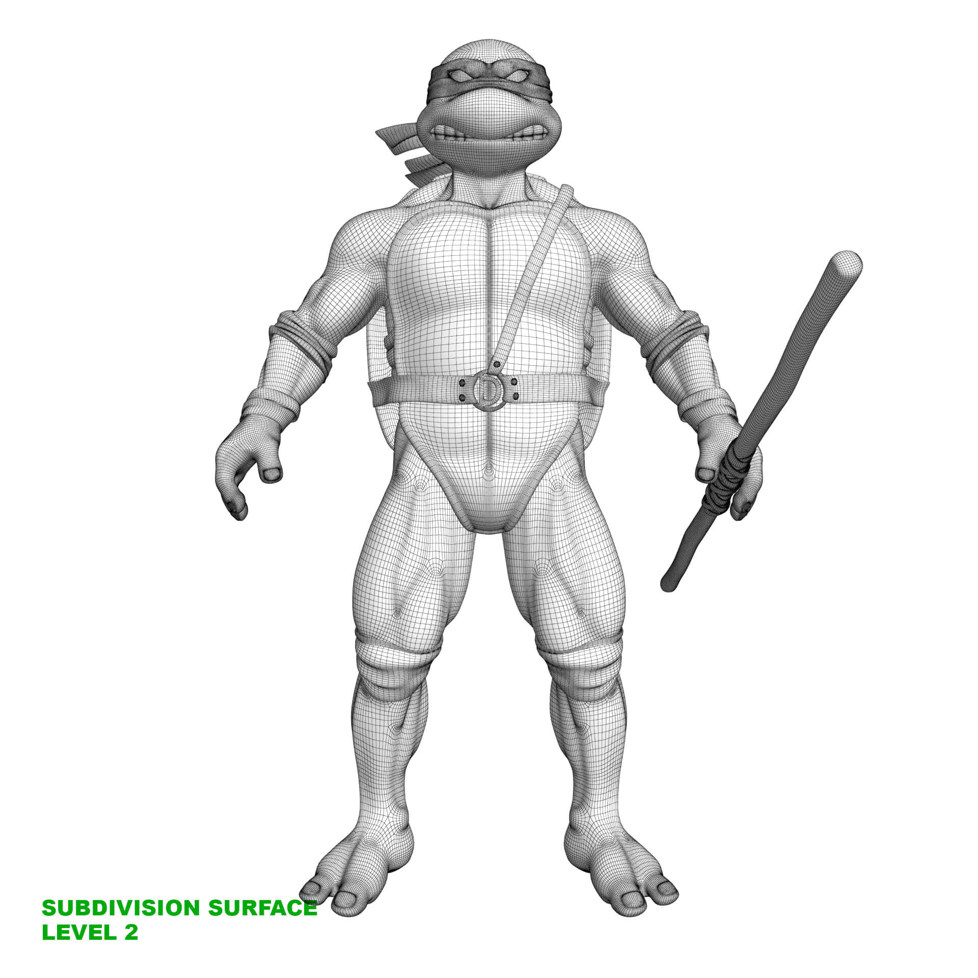 TMNT Ninja Turtles Donatello - 3D Model by RenderBlade