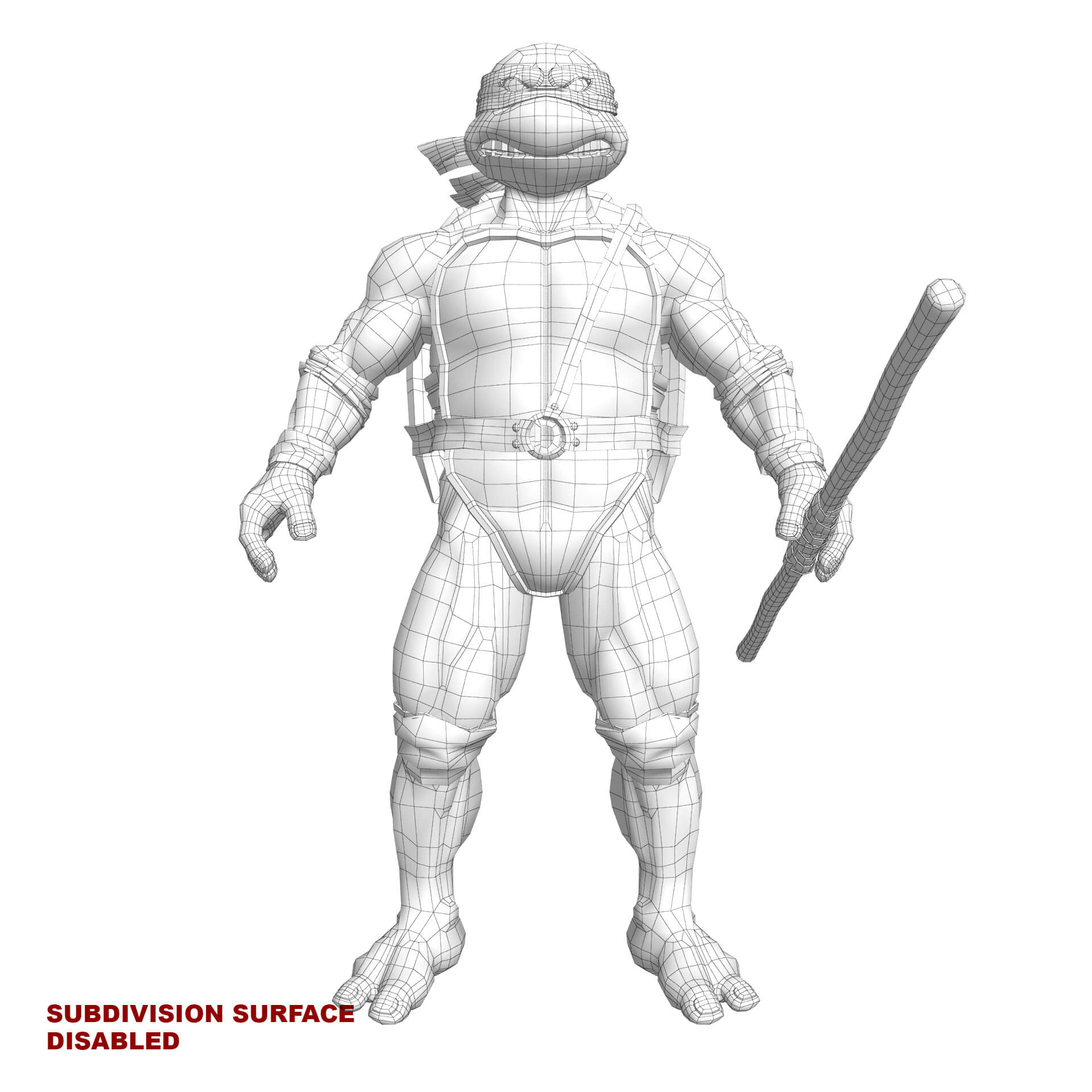 TMNT Ninja Turtles Donatello - 3D Model by RenderBlade