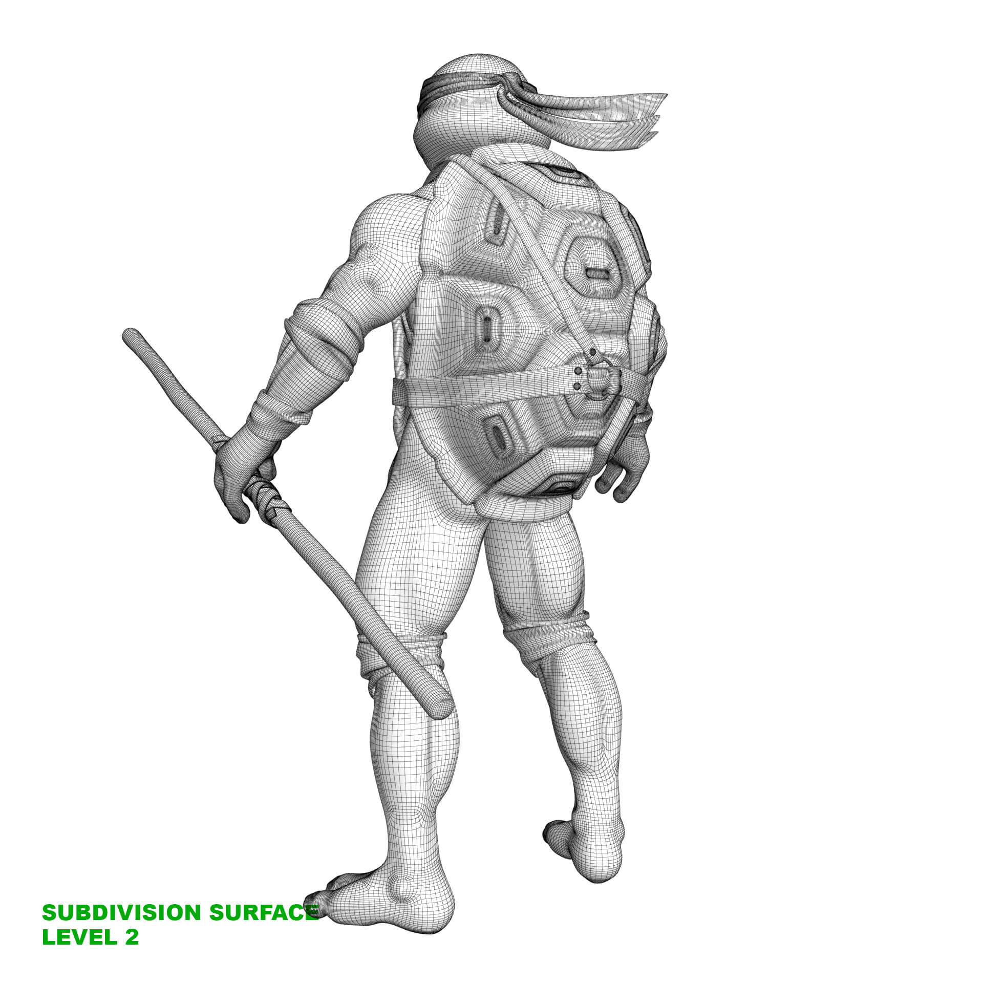 TMNT Ninja Turtles Donatello - 3D Model by RenderBlade
